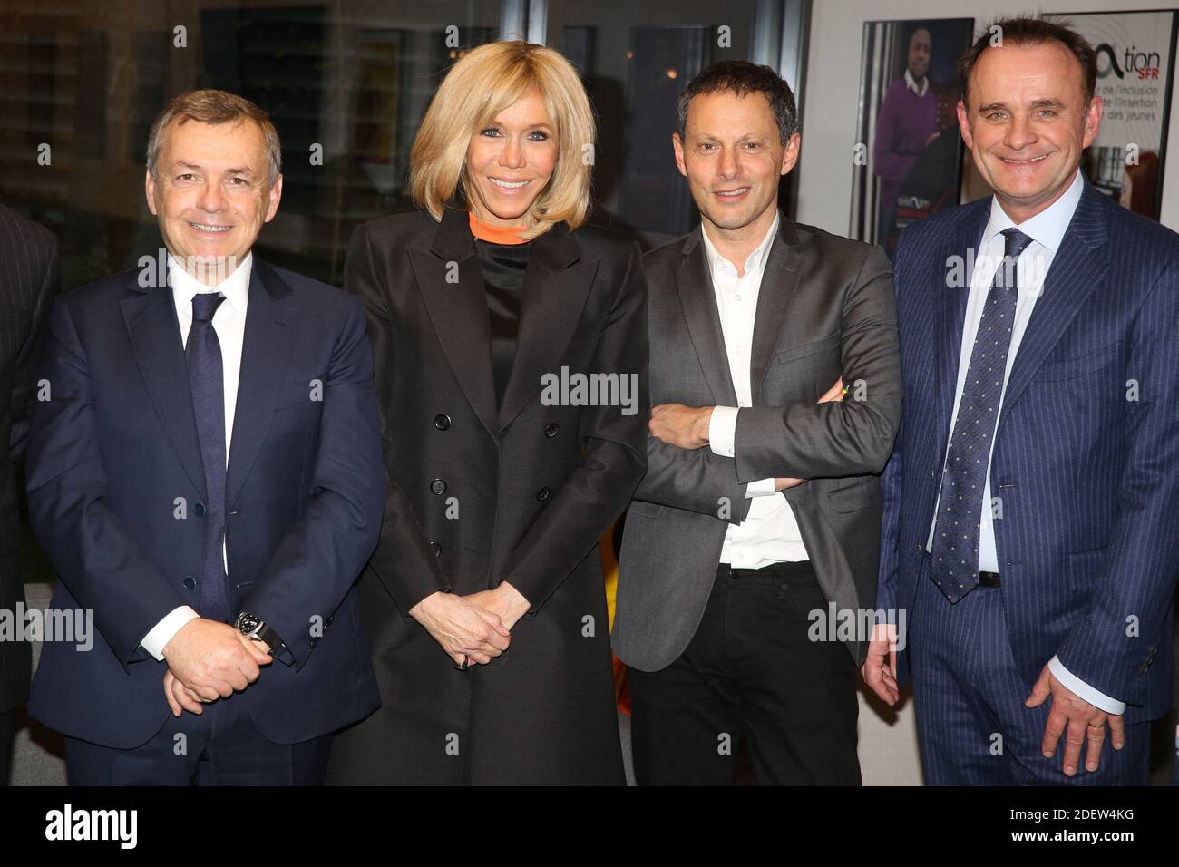 Exclusivité - première Dame Brigitte Macron, Alain Weill, Marc-Olivier ...