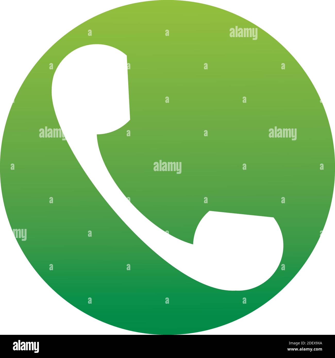 Pictogramme telephone blanc Banque d'images vectorielles - Alamy