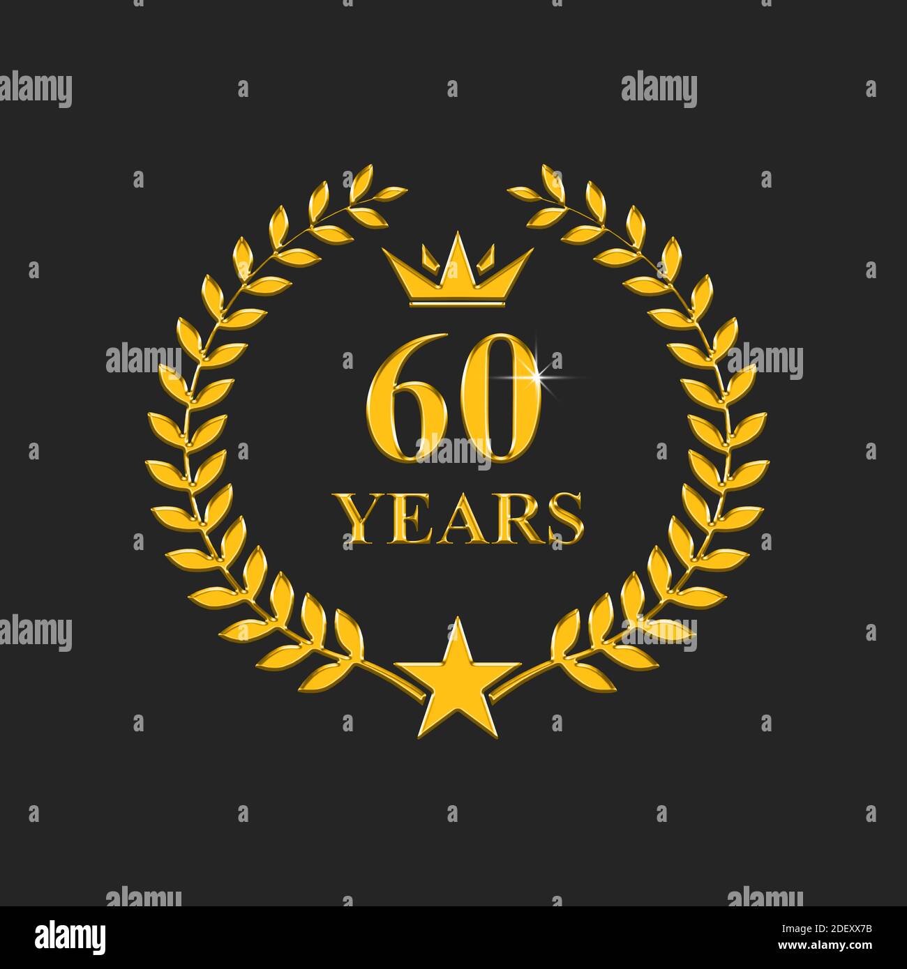 Logo anniversaire 60 ans Banque de photographies et d’images à haute ...
