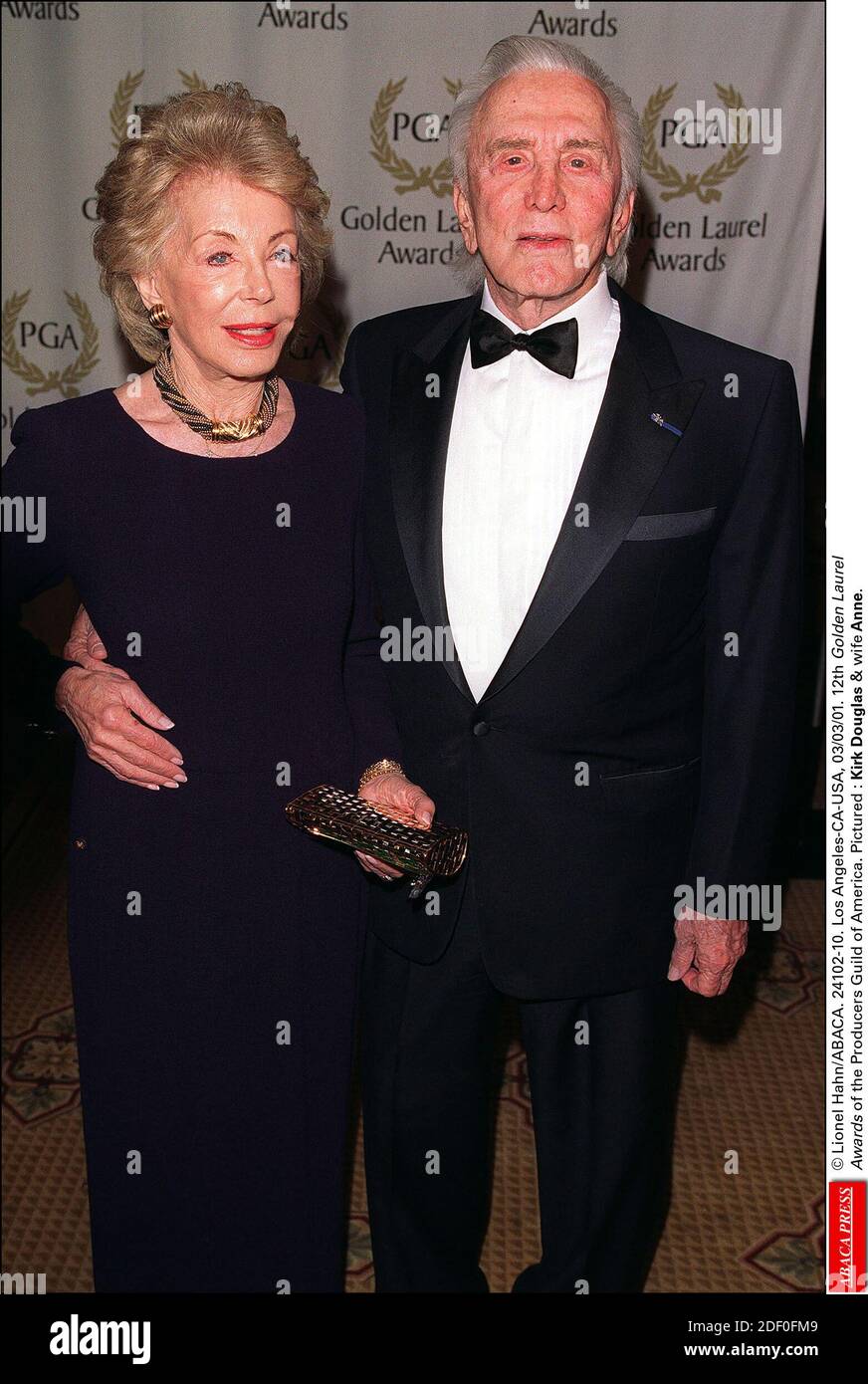 Kirk douglas et sa femme anne Banque de photographies et d’images à haute résolution - Alamy