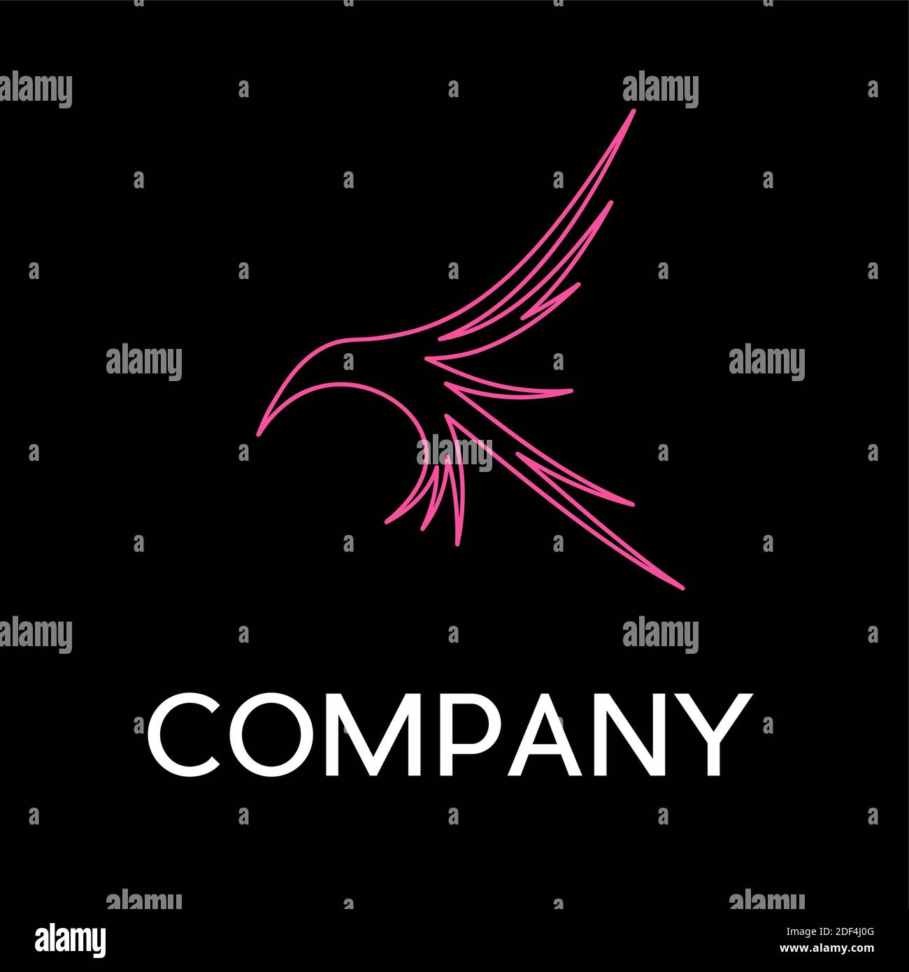 Colibri en vol Banque d'images vectorielles - Alamy