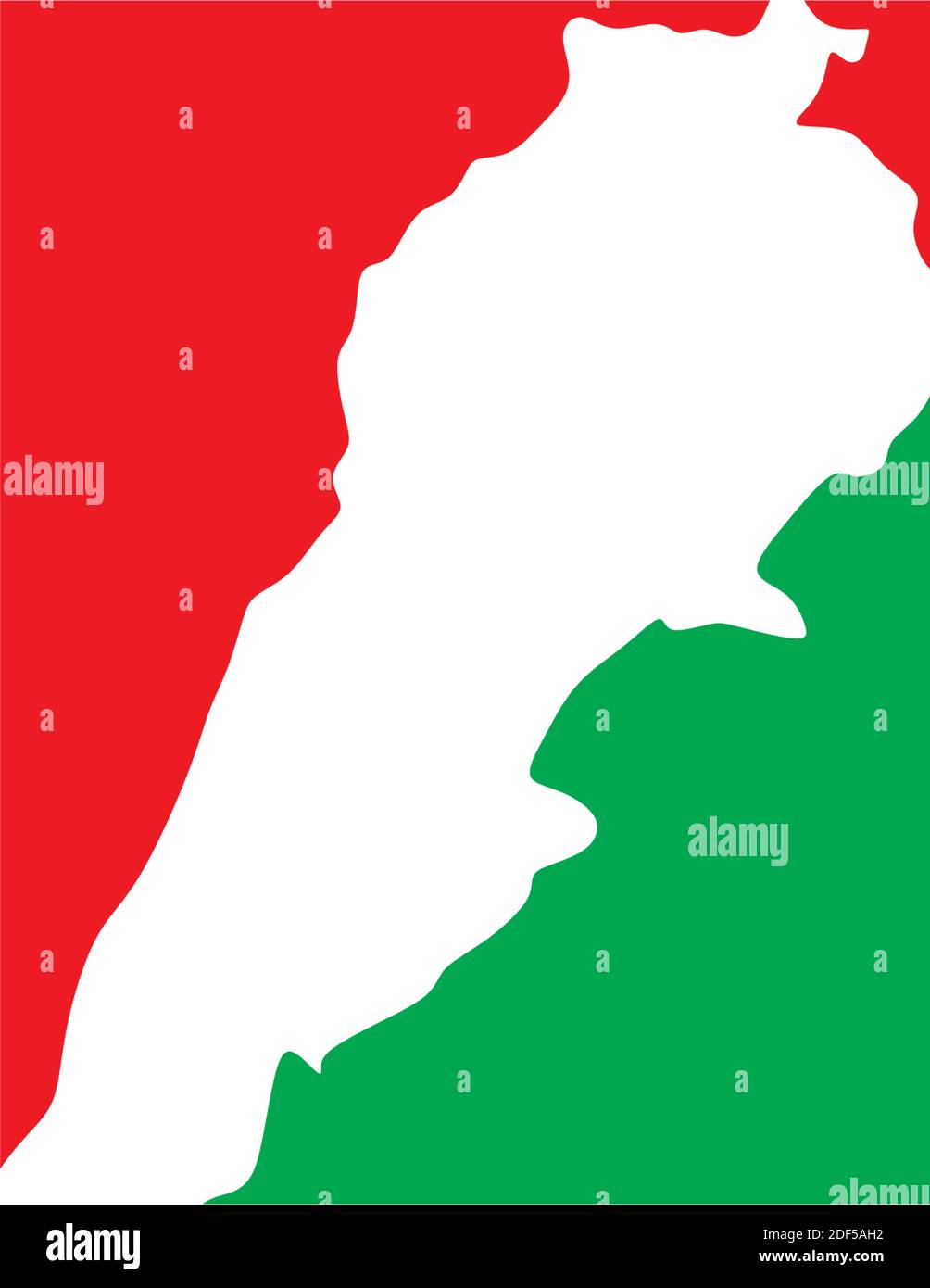 symbole vectoriel de l'icône du logo de la carte du liban Image ...