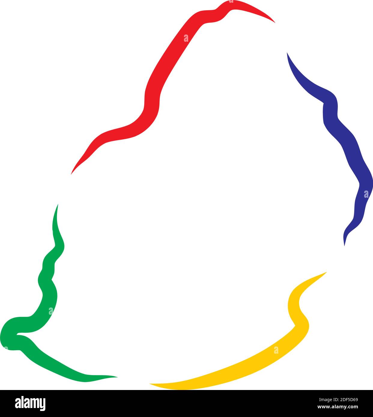 icône carte maurice logo symbole vectoriel Image Vectorielle Stock - Alamy