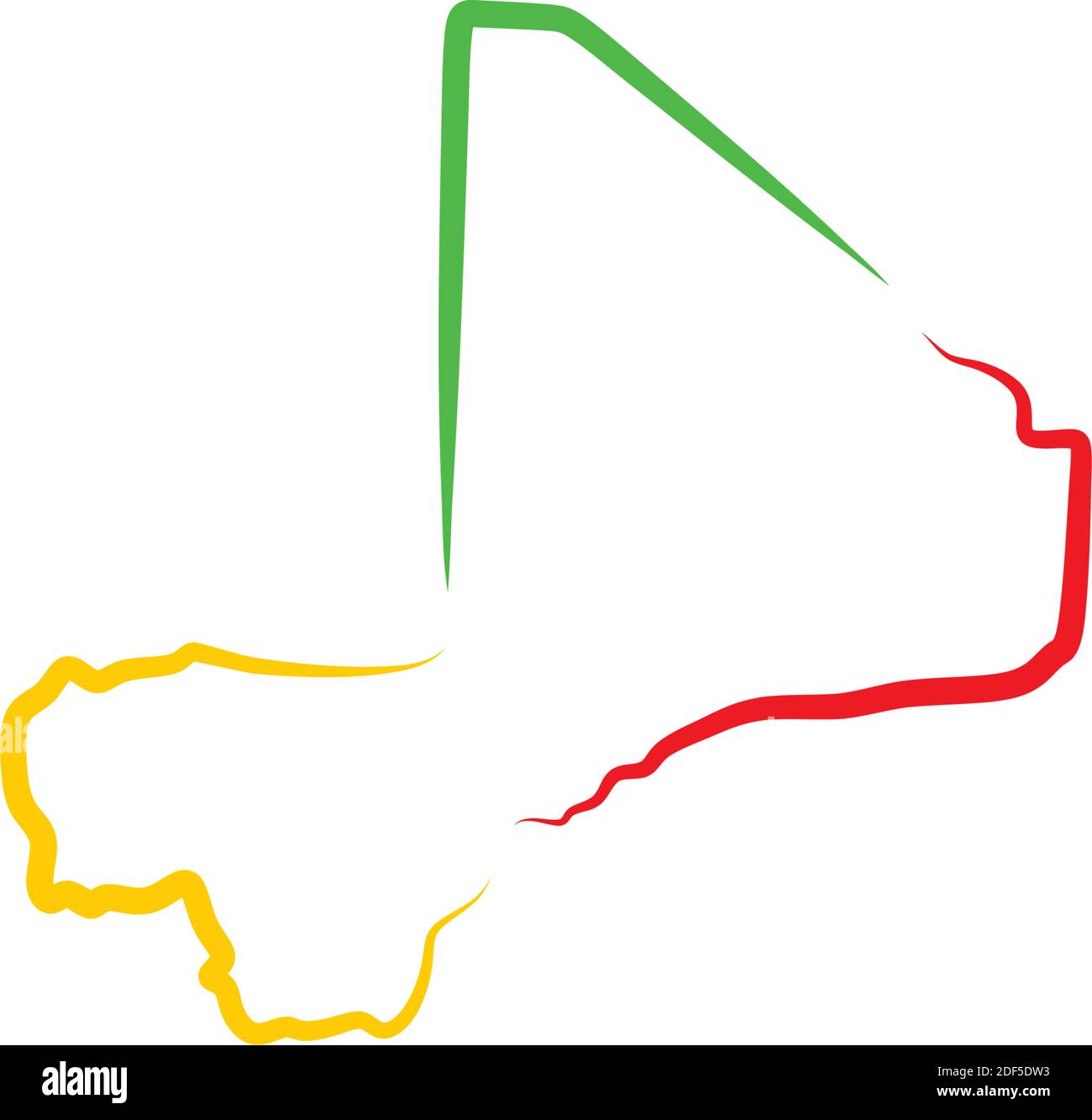 mali carte icône logo symbole vectoriel Image Vectorielle Stock - Alamy