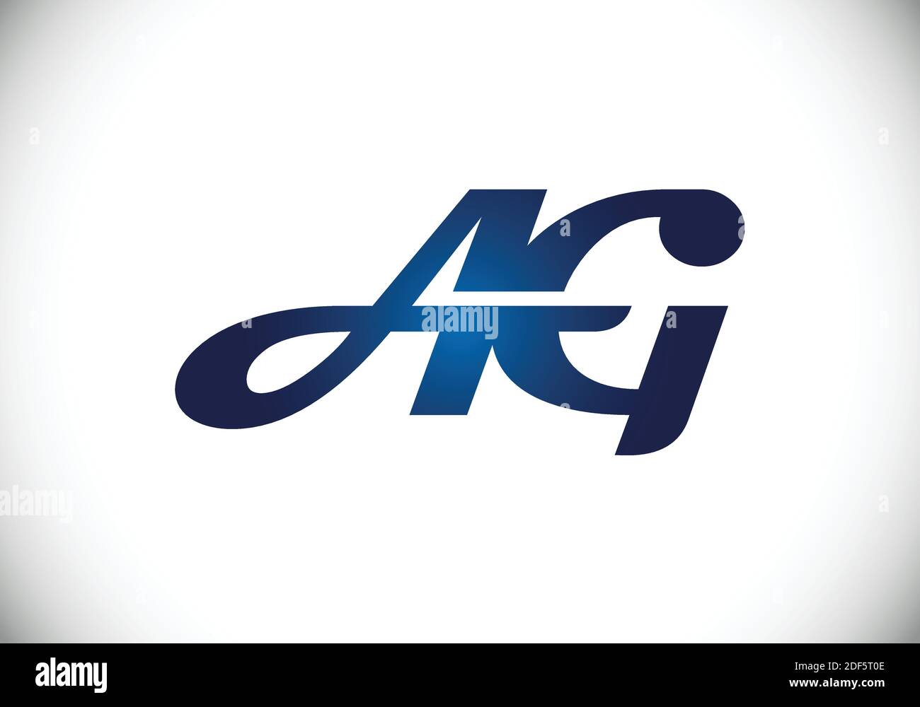Lettre initiale du monogramme A G logo Design Vector Template. Symbole ...