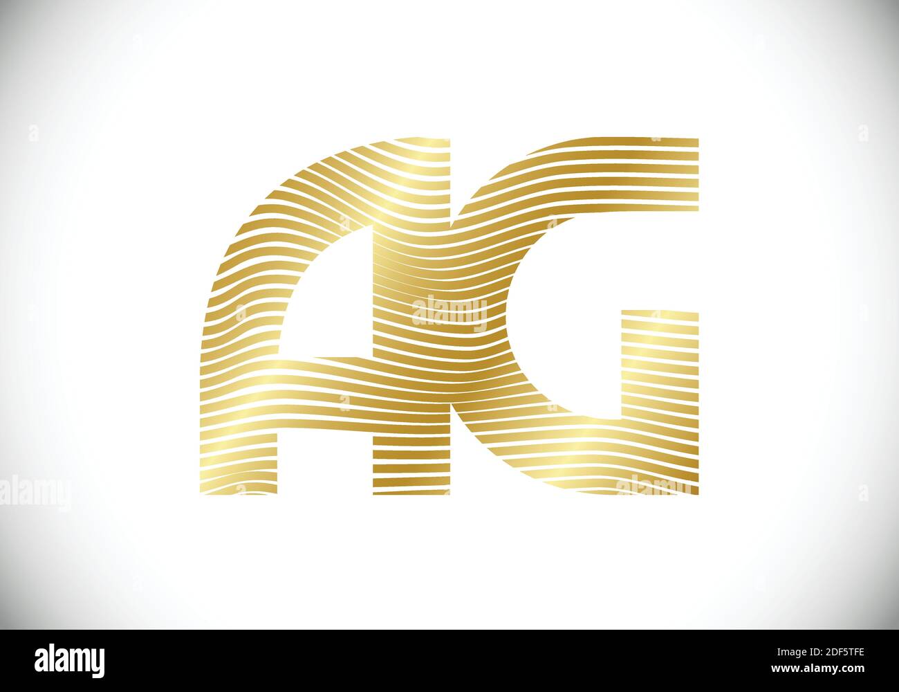 Lettre initiale du monogramme A G logo Design Vector Template. Symbole ...