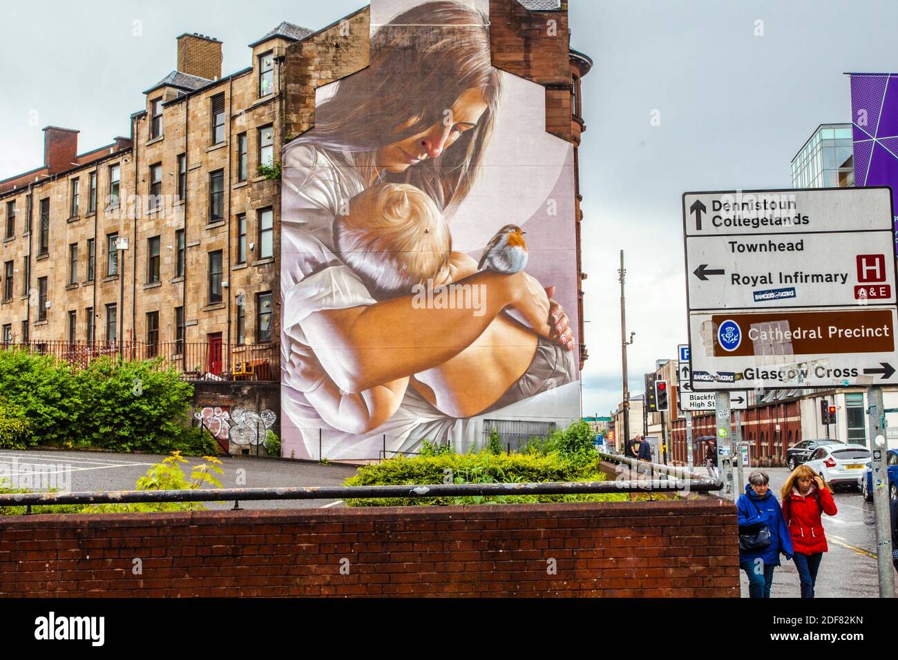 Fresque st enoch et enfant Banque de photographies et d’images à haute ...