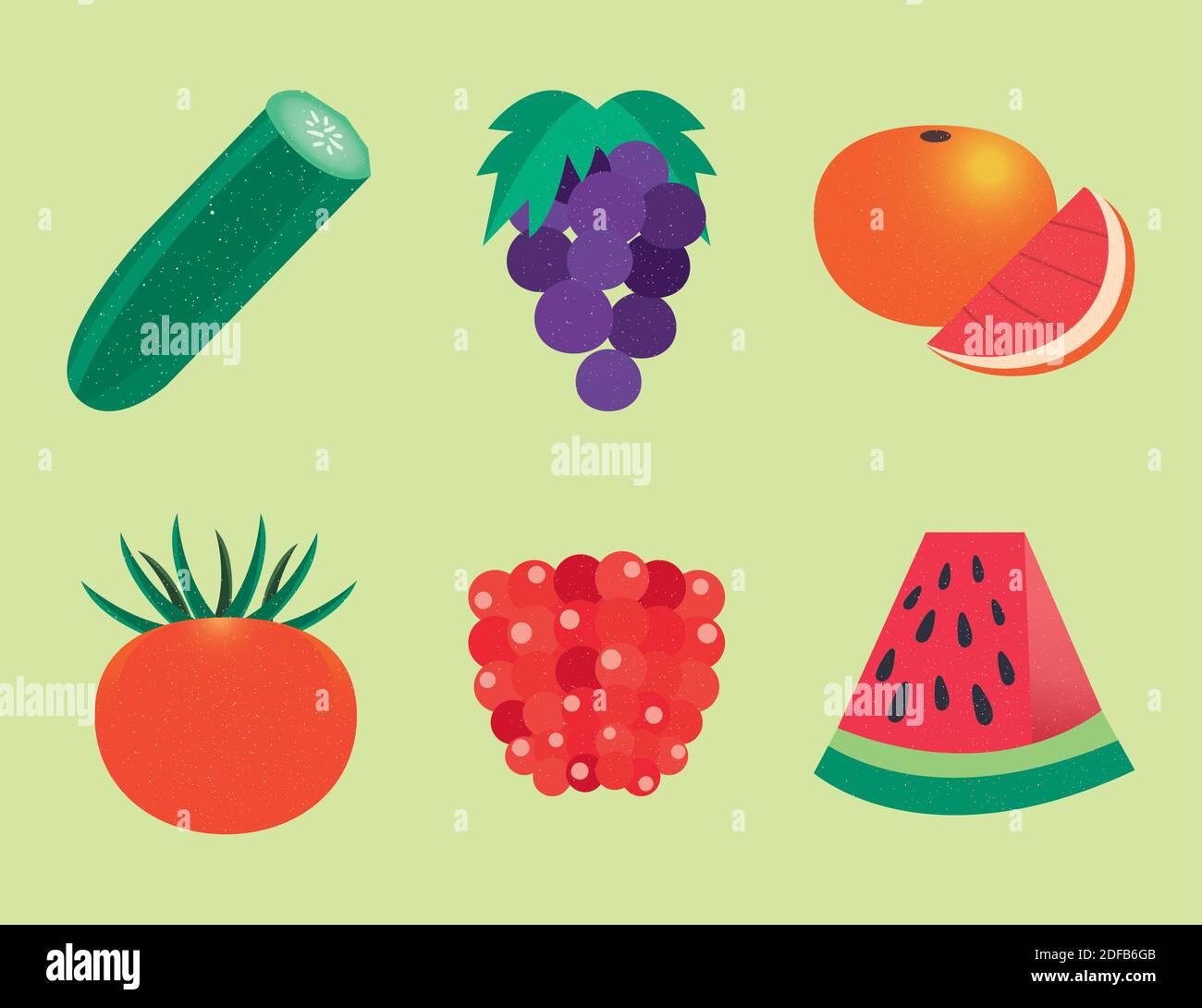 ensemble de symboles fruits et légumes pour des aliments biologiques ...