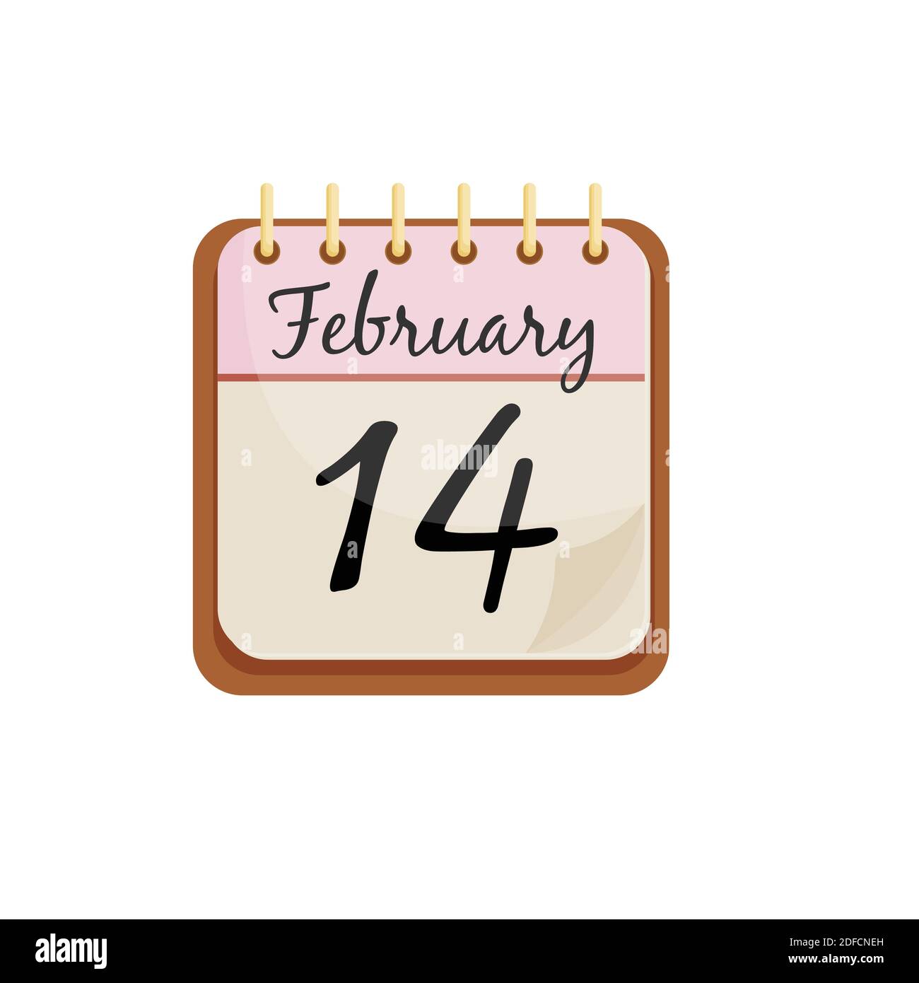 Calendrier de dessin animé le 14 février pour la Saint Valentin ...