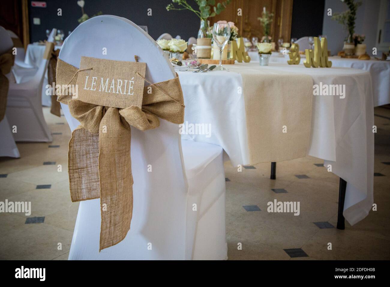 Salle de réception de mariage Banque de photographies et d’images à ...