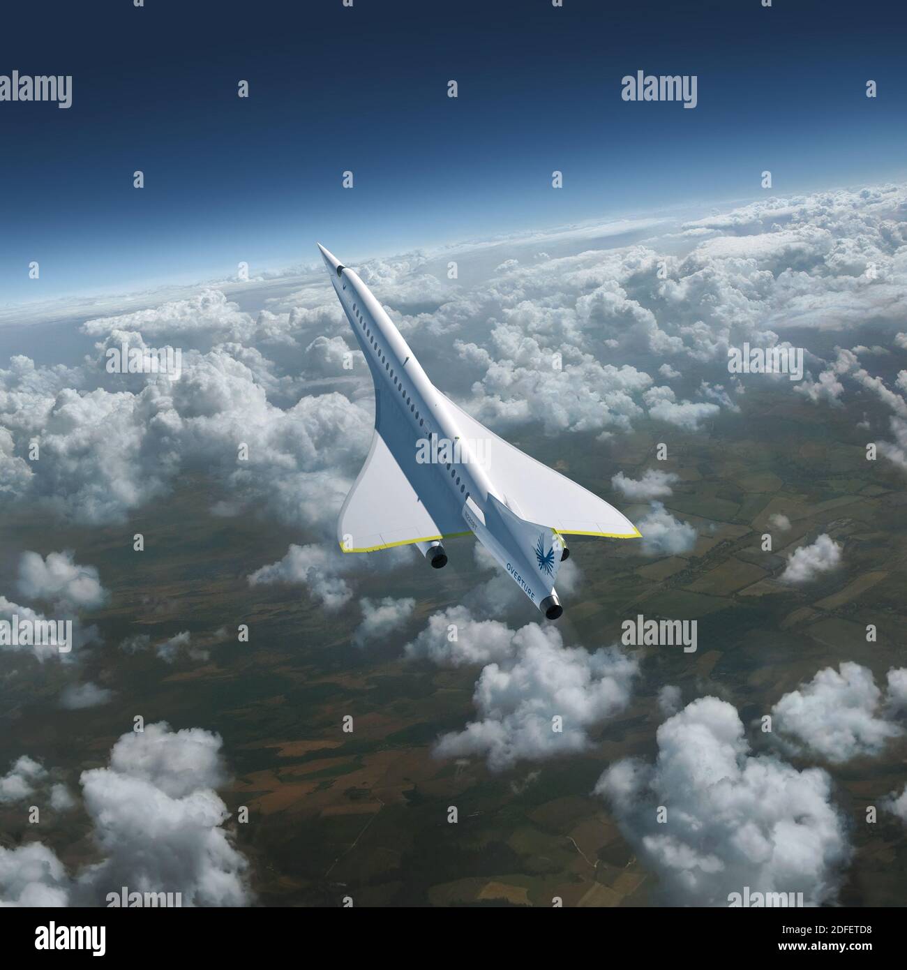 Distribuez la photo d'un rendu d'une ouverture de jet commercial ...