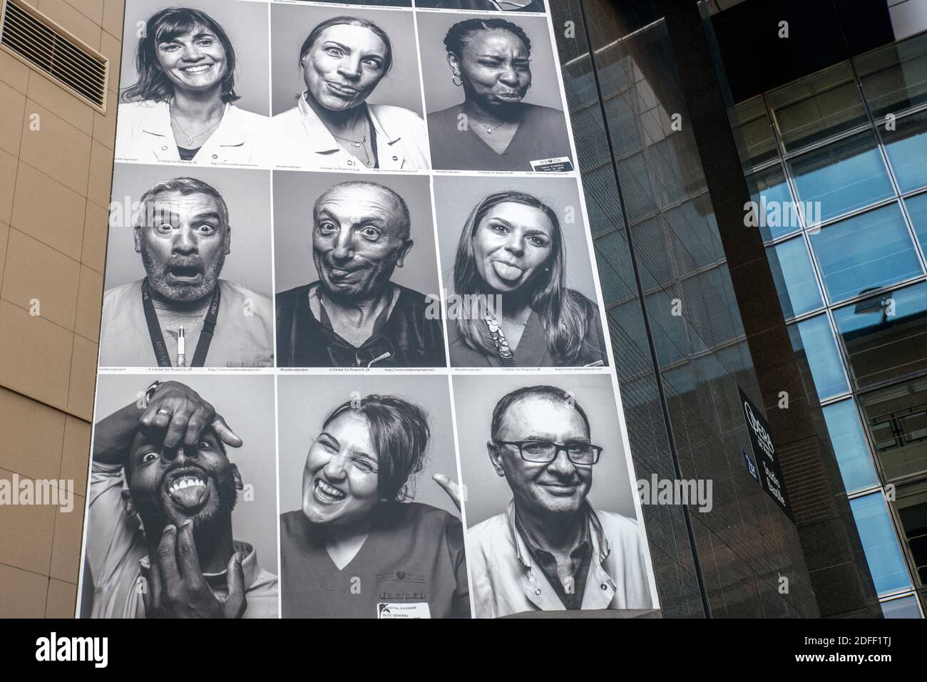 L'artiste de rue JR, en collaboration avec le collectif Protégez votre ...