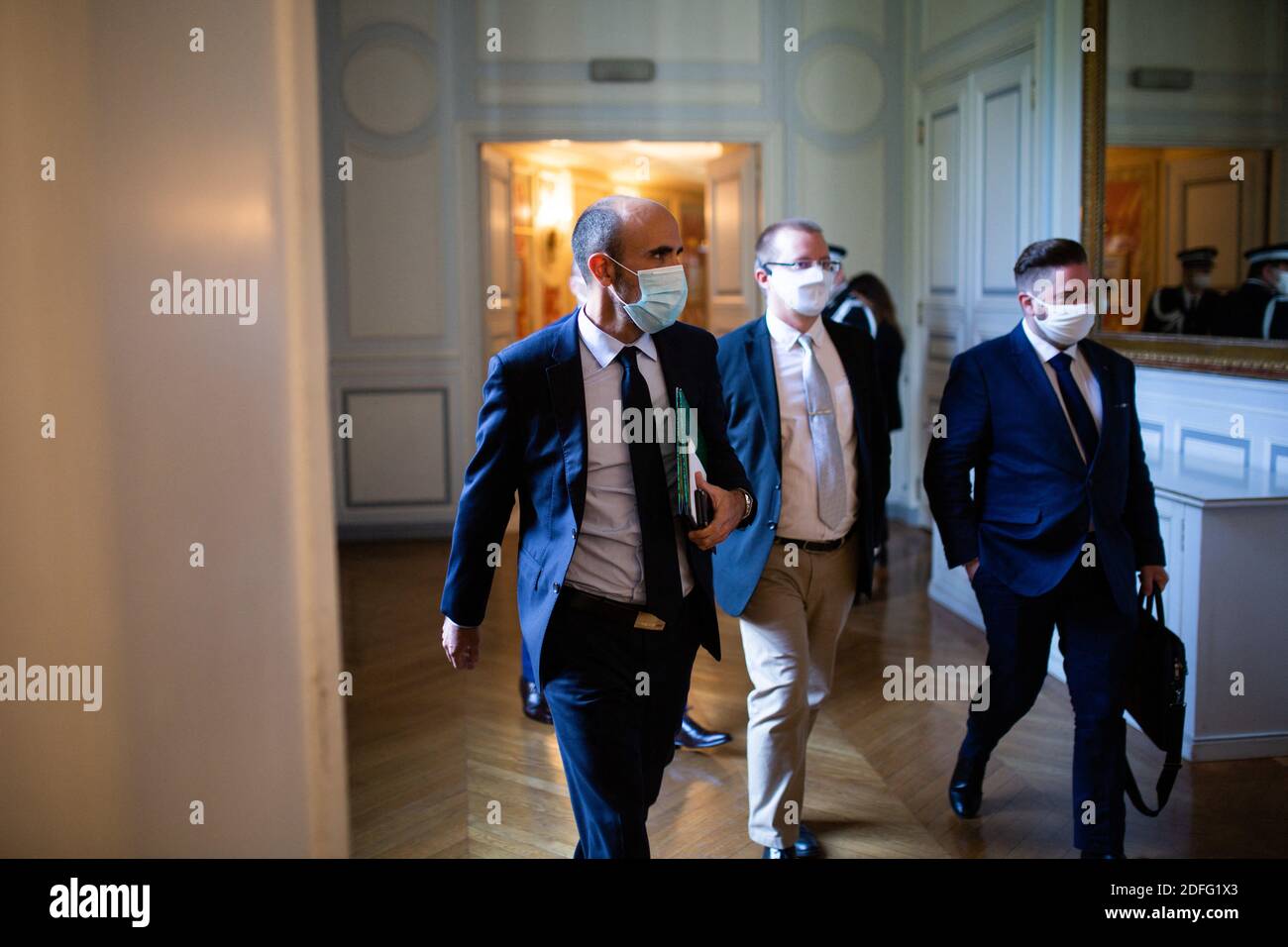 Le président de la DGSI Nicolas Lerner arrive pour la présentation des ...