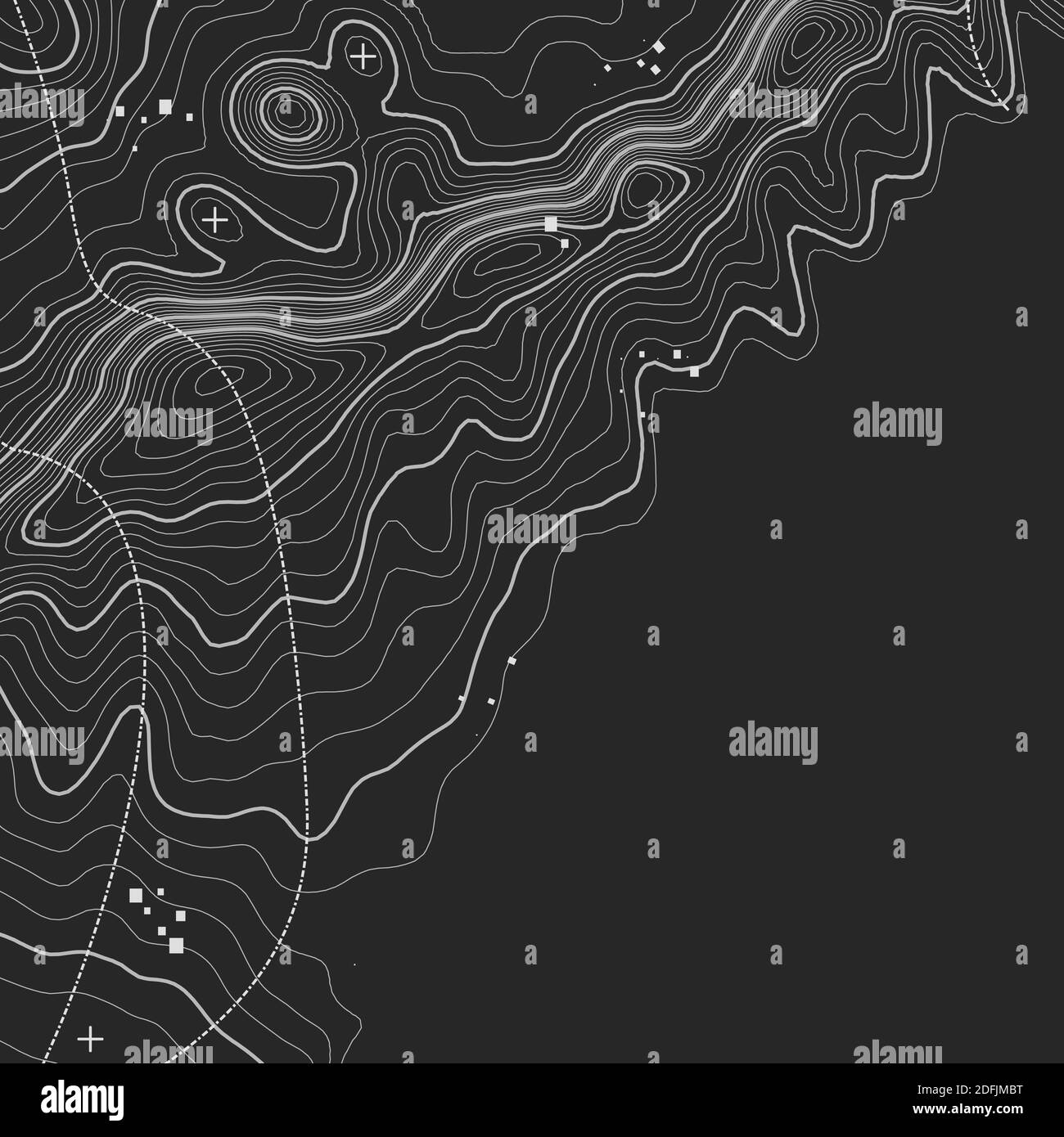 Fond de carte topographique avec espace à copier . Ligne topographie ...