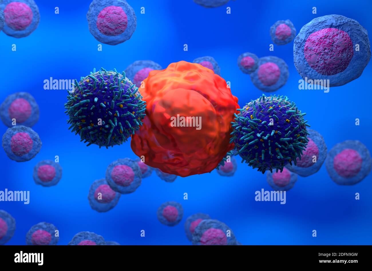 Cellule cancéreuse cellule saine Banque de photographies et d’images à ...