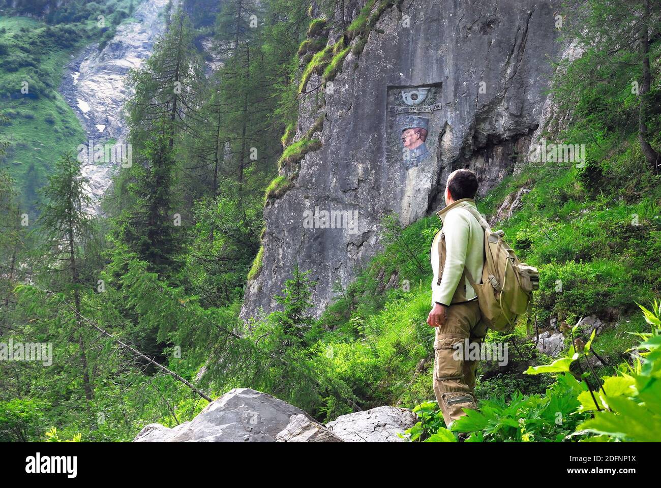 Carnic APLs, col de Volaia. Pendant la première Guerre mondiale, il a ...