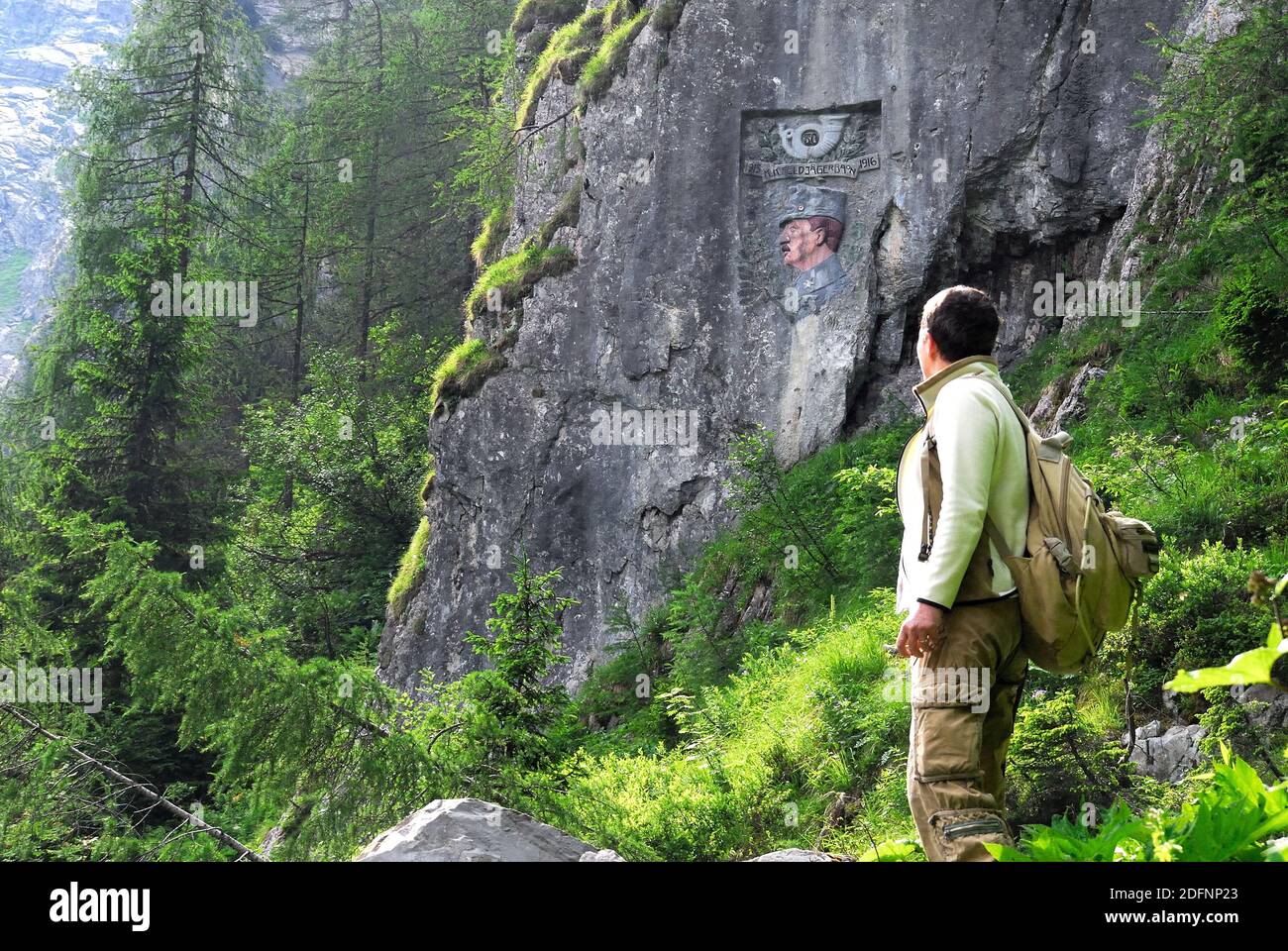 Carnic APLs, col de Volaia. Pendant la première Guerre mondiale, il a ...
