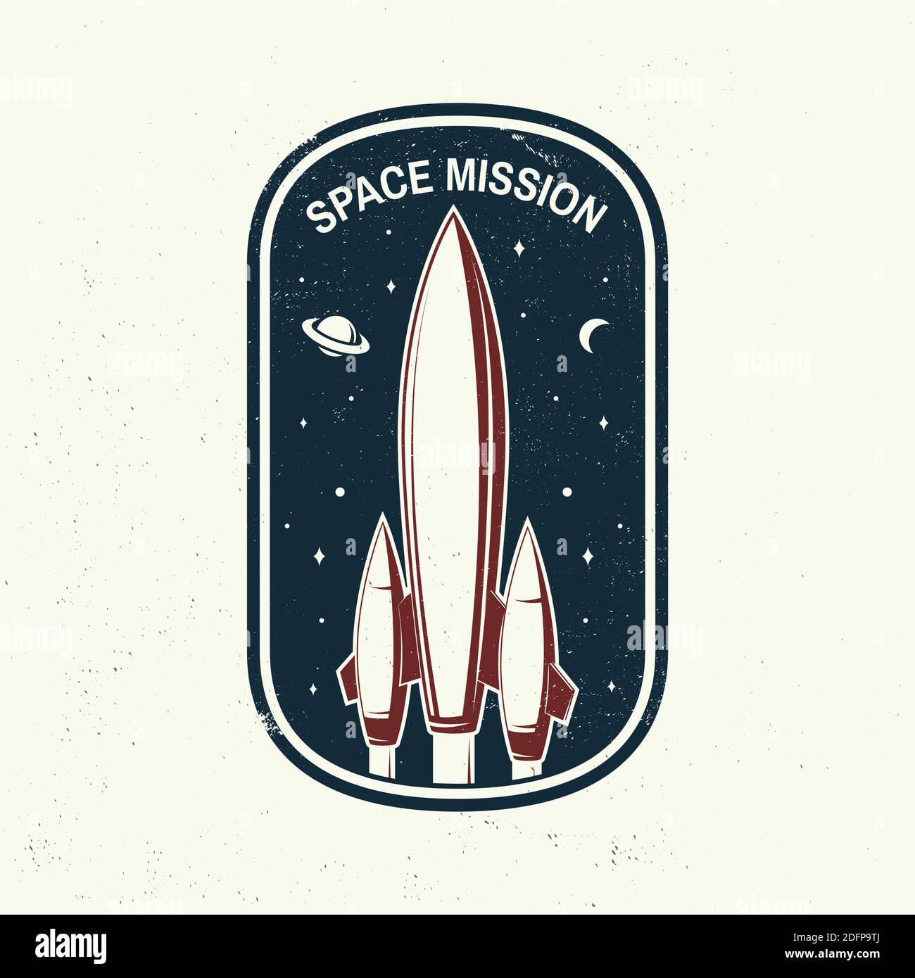 Logo, badge, patch de mission spatiale. Illustration vectorielle ...