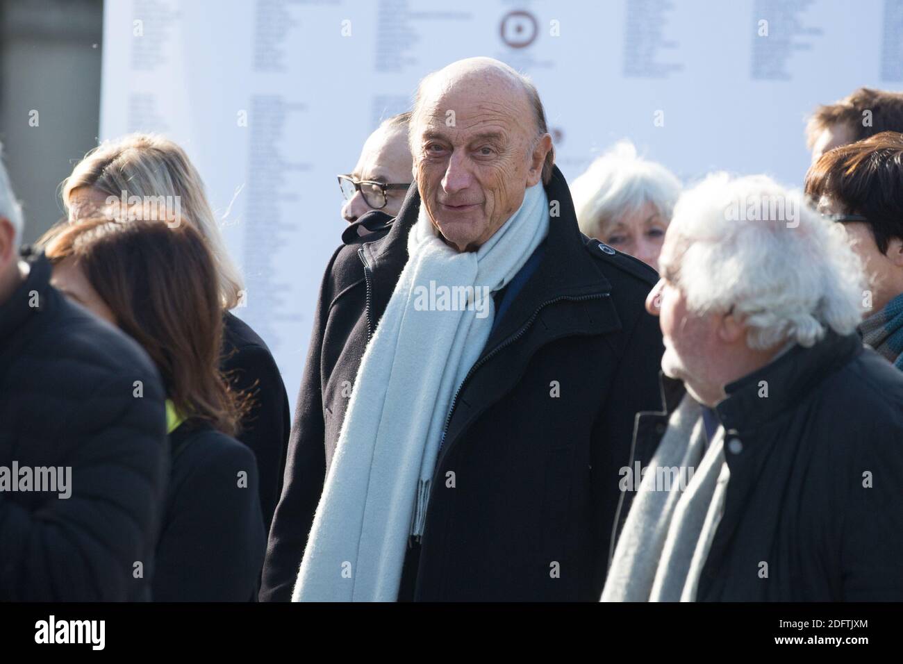 Pierre Bonte lors des funérailles du journaliste français Philippe ...