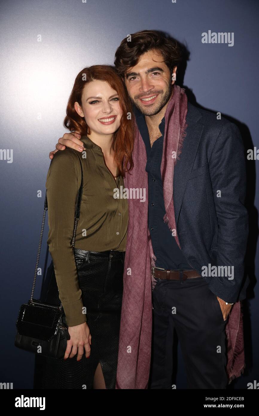 Elodie Frege et son compagnon Gian Marco Tavani lors de la soirée de ...