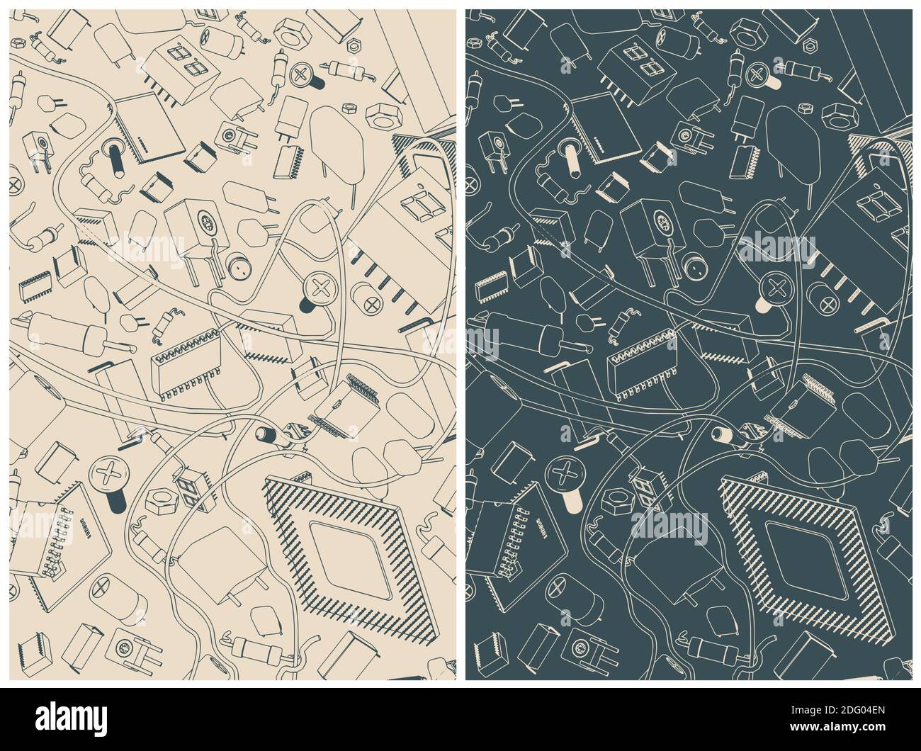 Vieux pcb Banque d'images vectorielles - Alamy