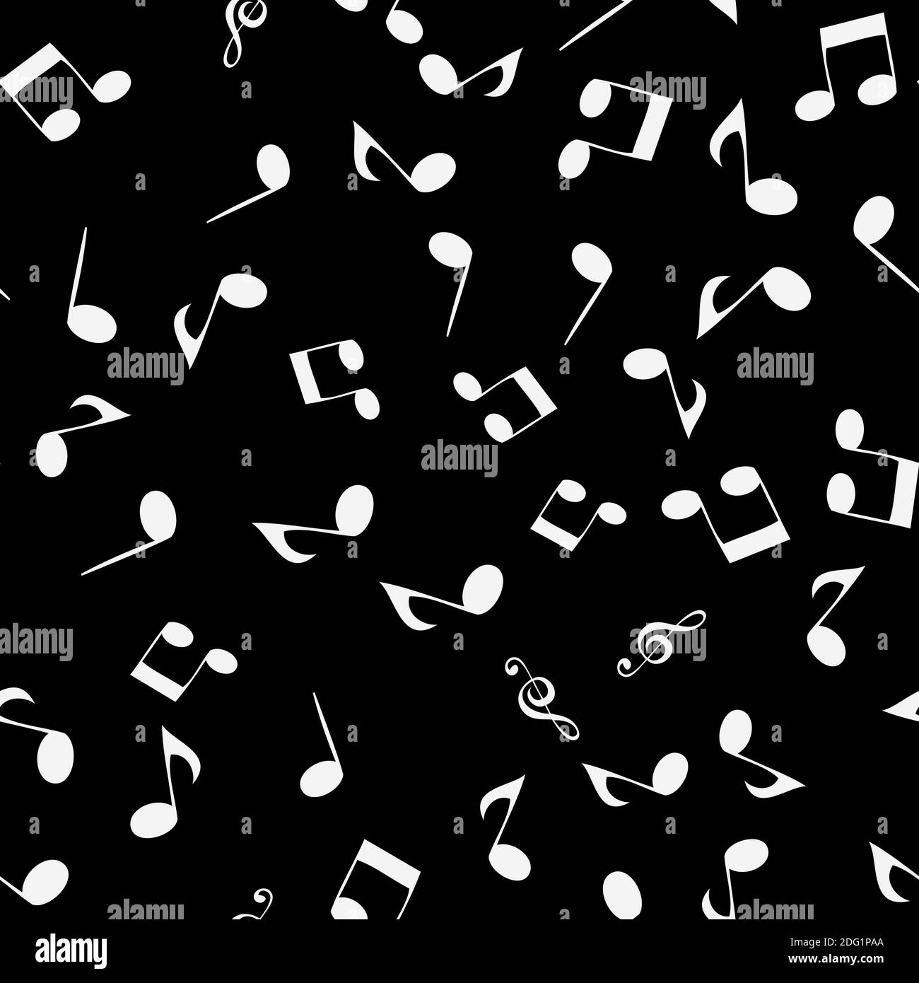 Music notes seamless wallpaper Banque de photographies et d’images à ...