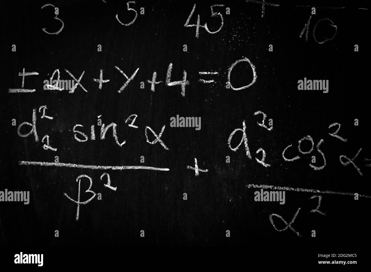 Mathématiques formules Banque d'images noir et blanc - Alamy