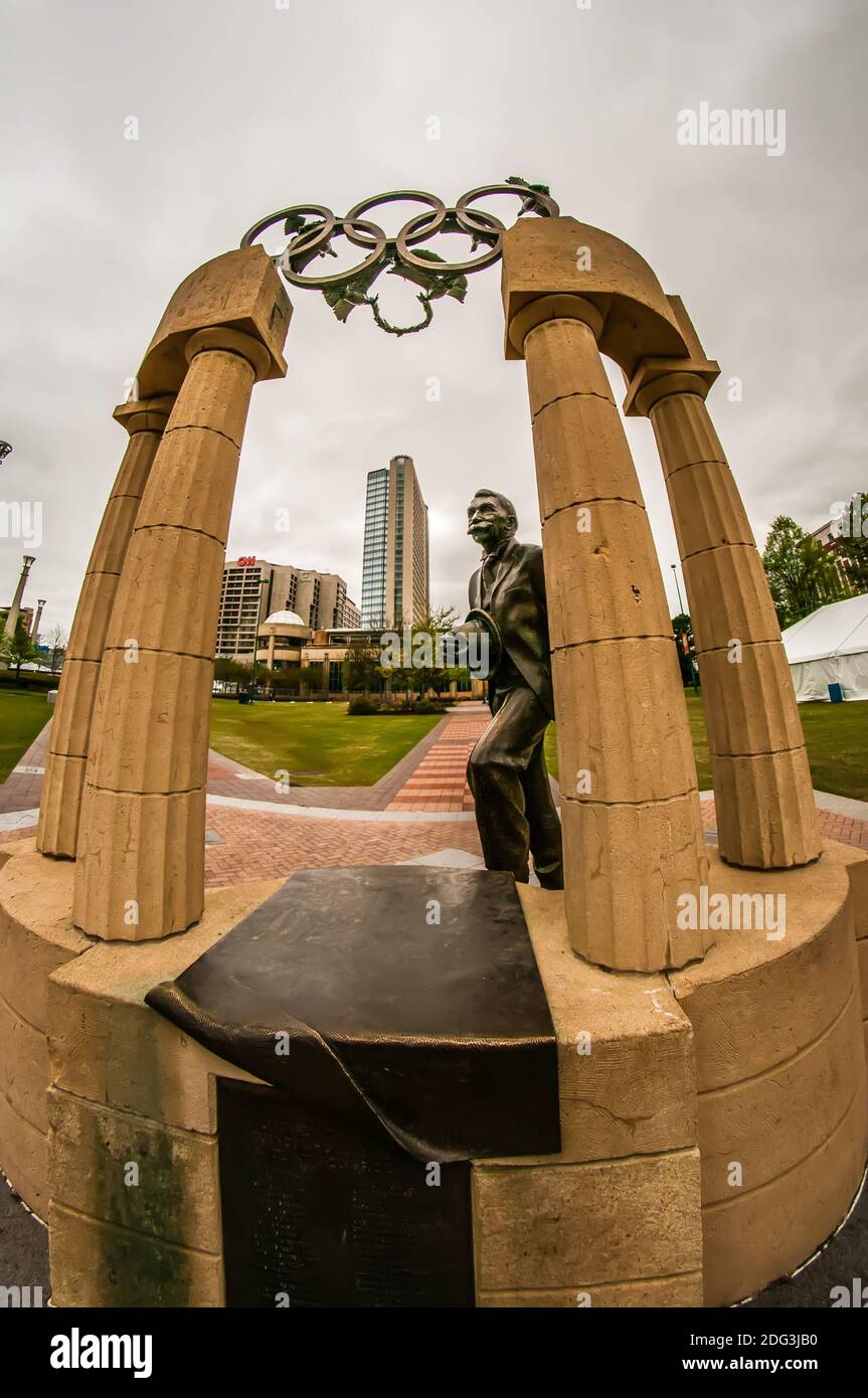 Grande roue du centre ville d'atlanta Banque de photographies et d ...