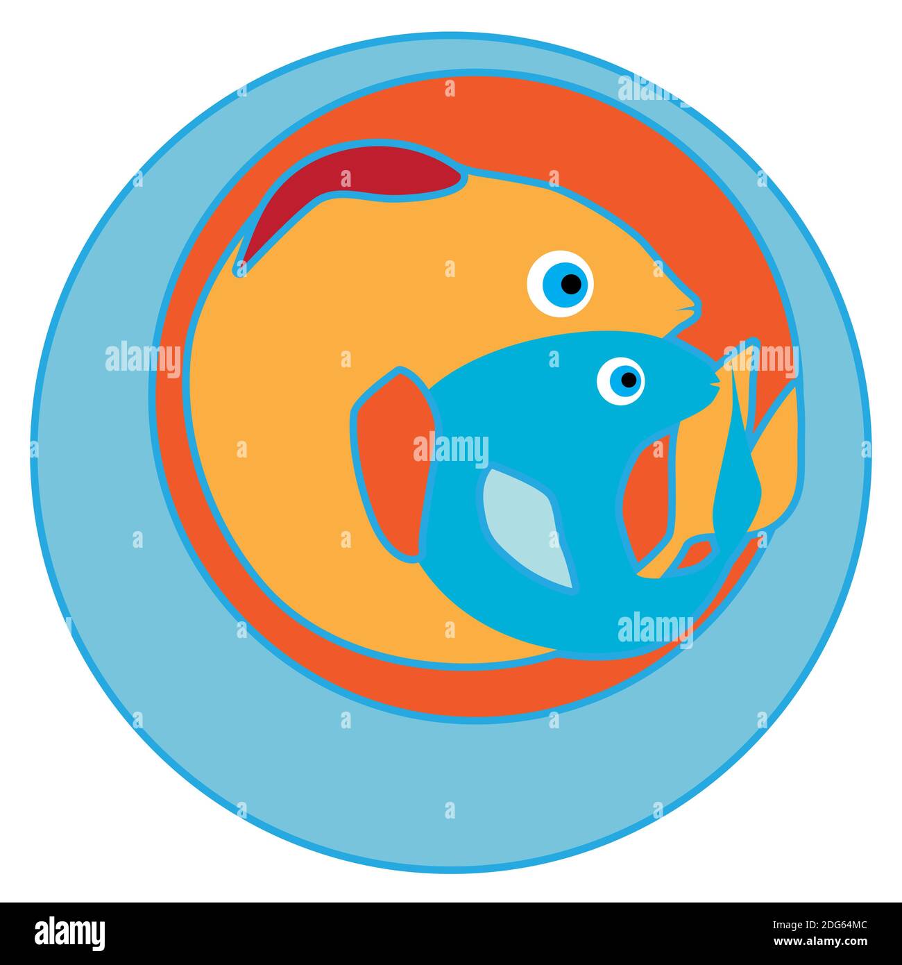 Poissons bleu jaune Banque de photographies et d’images à haute ...