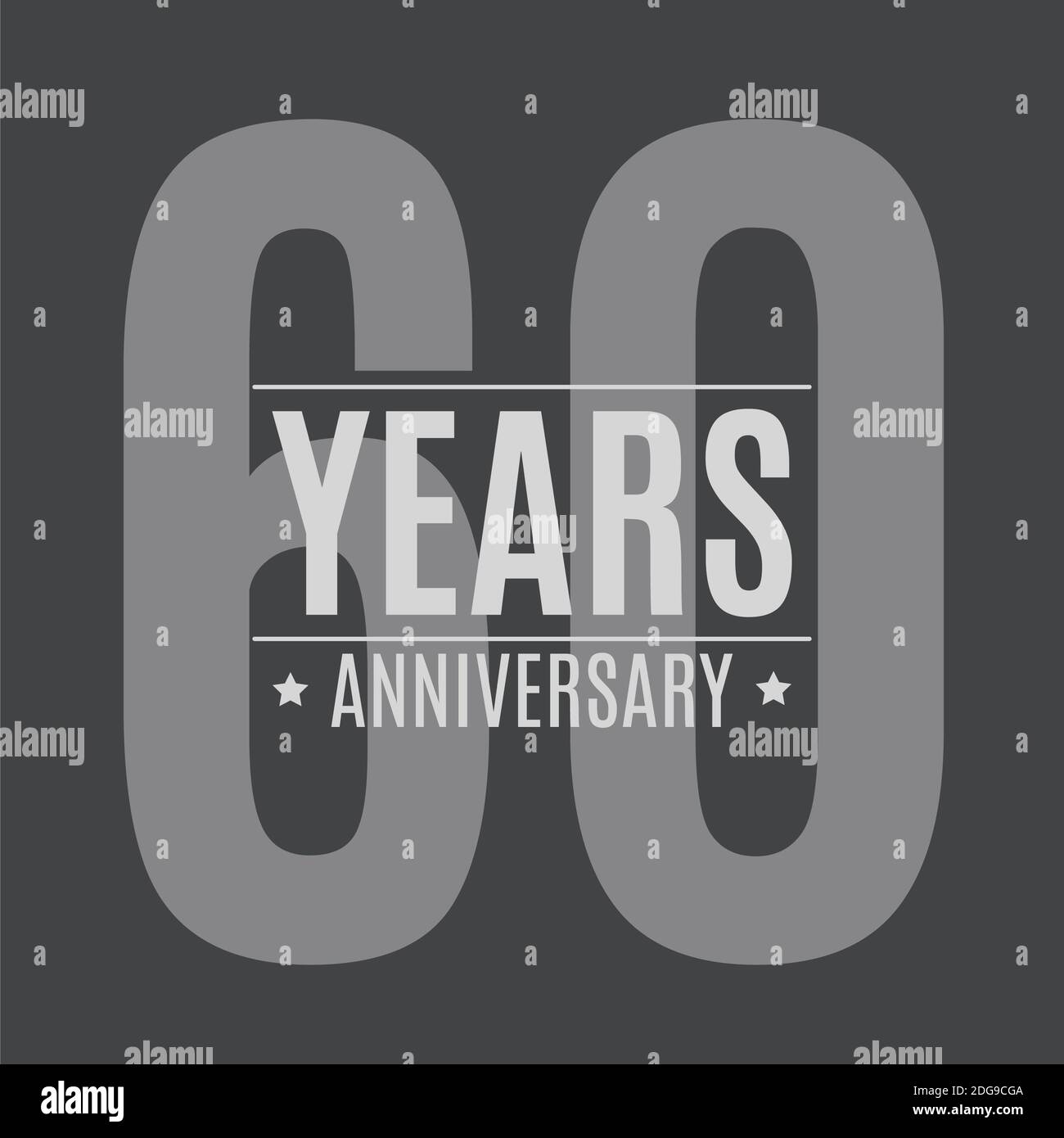 Logo anniversaire 60 ans Banque de photographies et d’images à haute ...