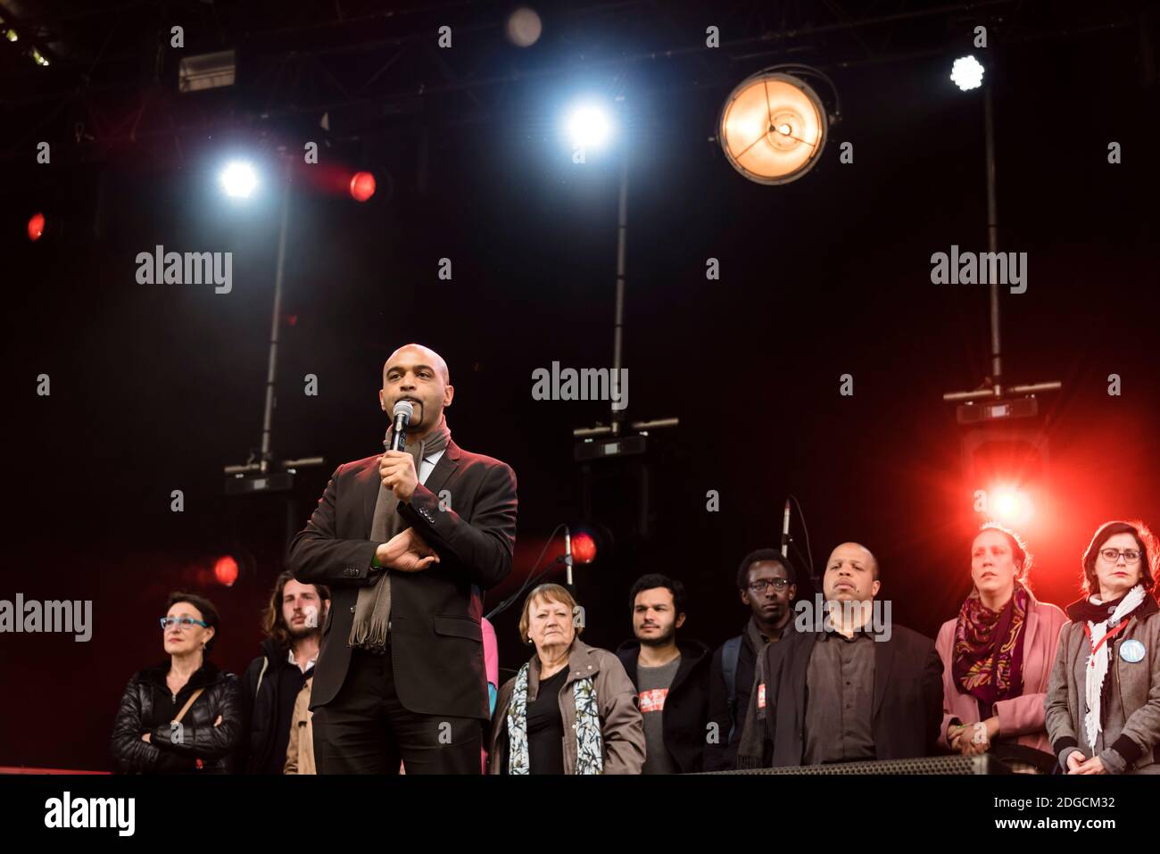 Le président de SOS Racisme Dominique Sopo au concert contre le racisme ...