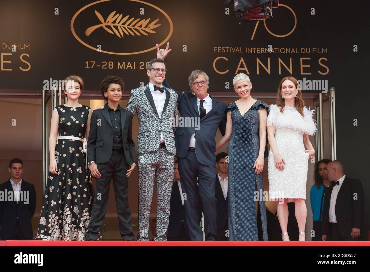 Le réalisateur Todd Haynes, l'acteur Jaden Michael, les actrices Michelle Williams, Julianne ...