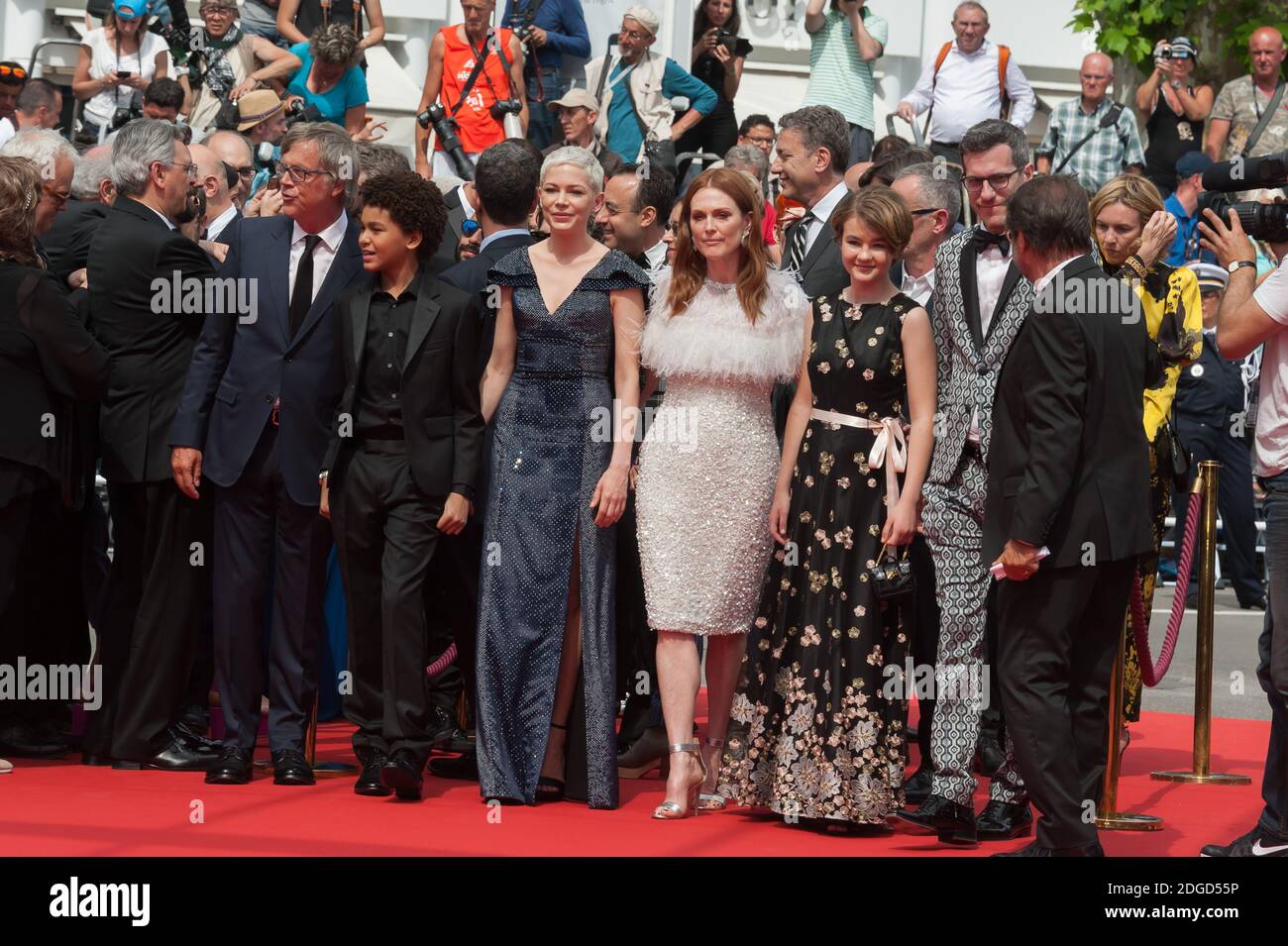 Le réalisateur Todd Haynes, l'acteur Jaden Michael, les actrices Michelle Williams, Julianne ...