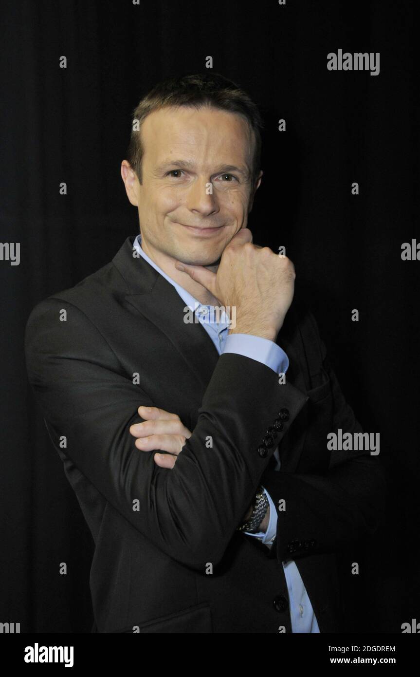 Loic Riviere, Monsieur Meteo de BFMTV pose dans les locaux de BFM/RMC a ...