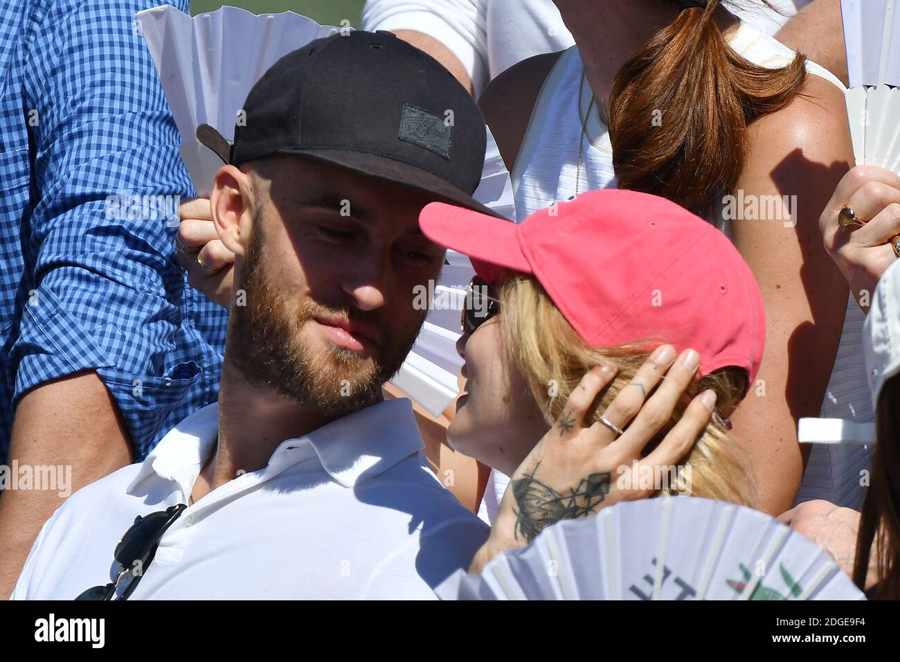 L'actrice Margot Bancilhon et son petit ami assistent à l'Open de ...