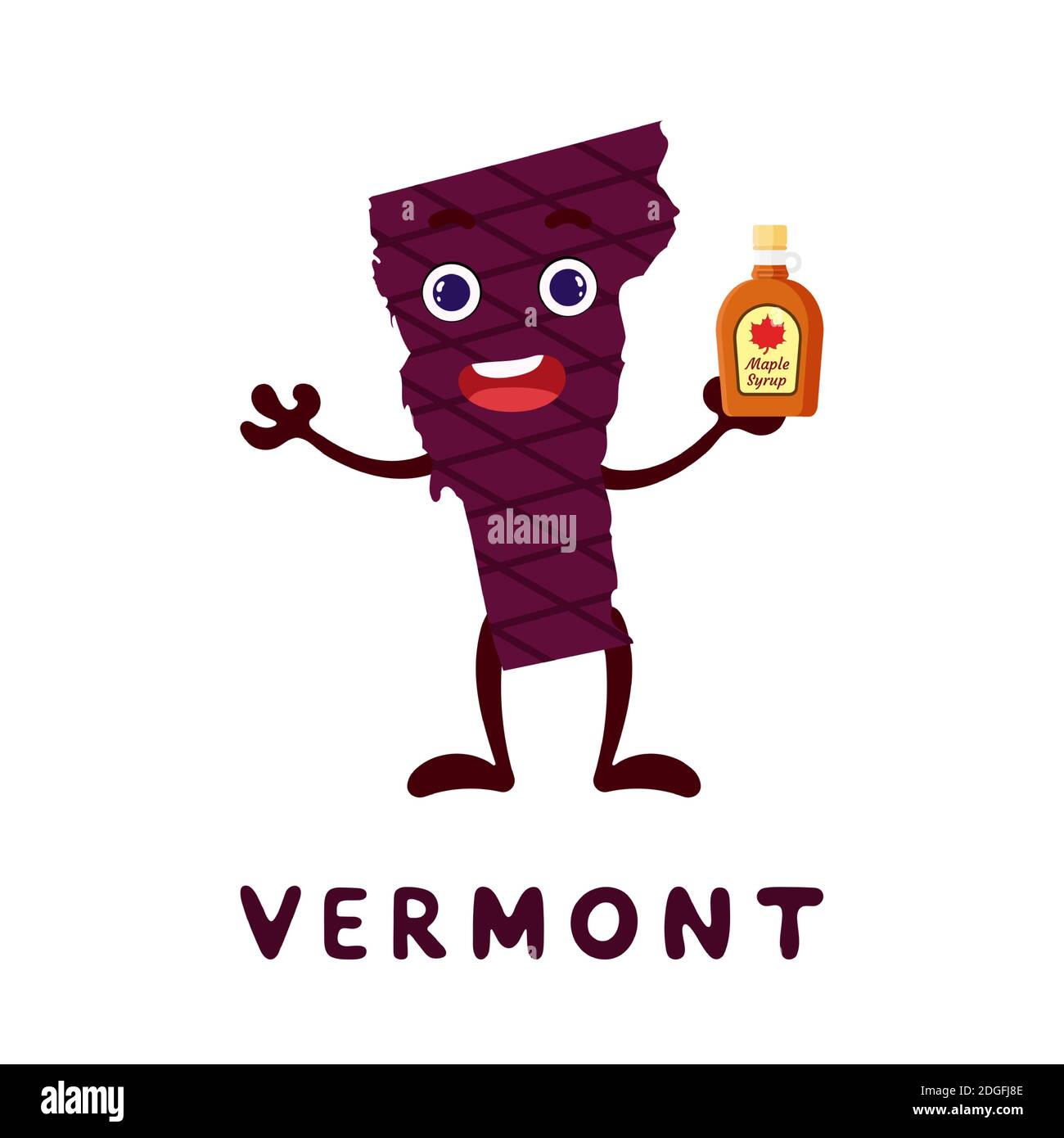 Vermont State Map Banque d'image et photos - Alamy