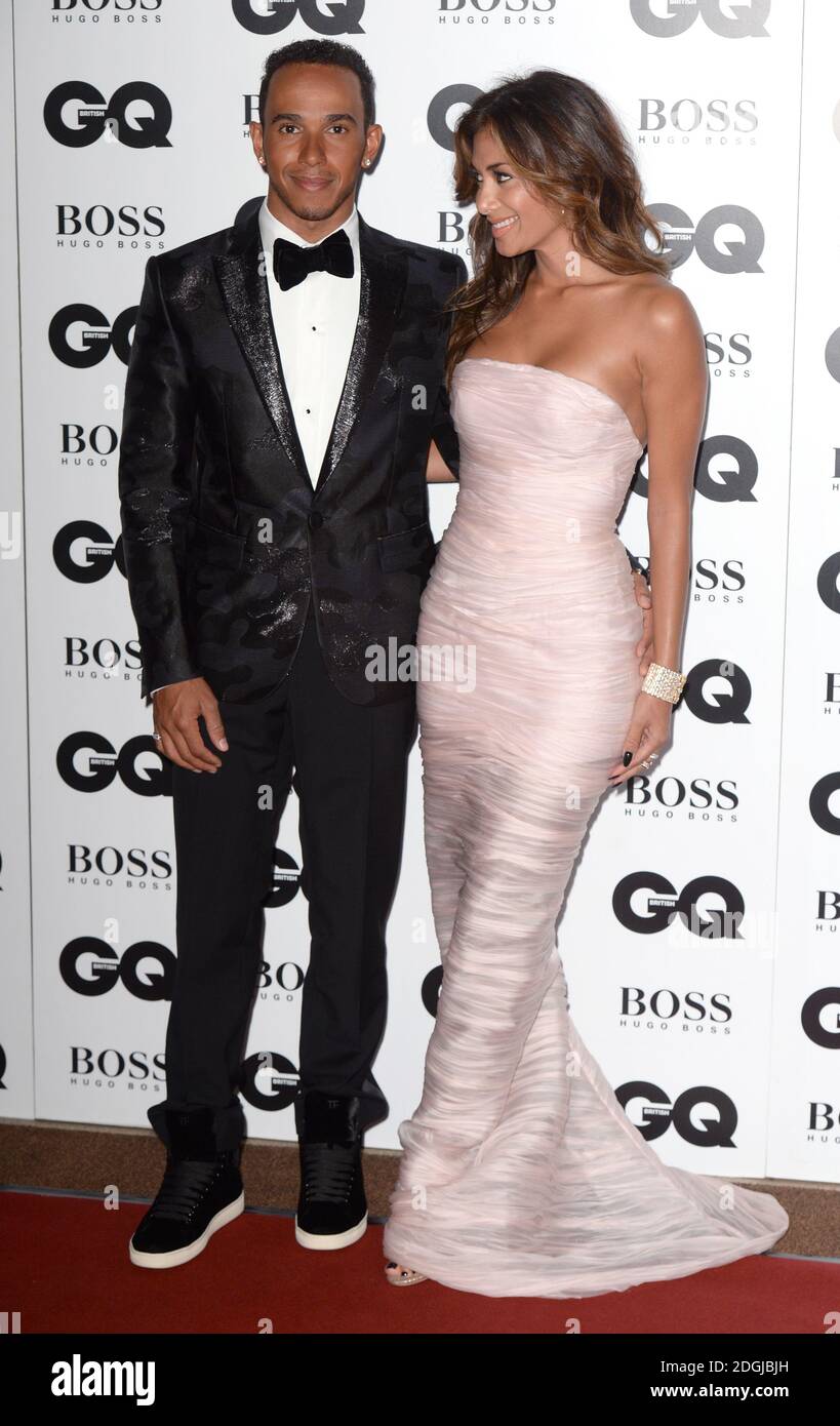 Lewis Hamilton et Nicole Scherzinger arrivent aux GQ Men of the Year ...