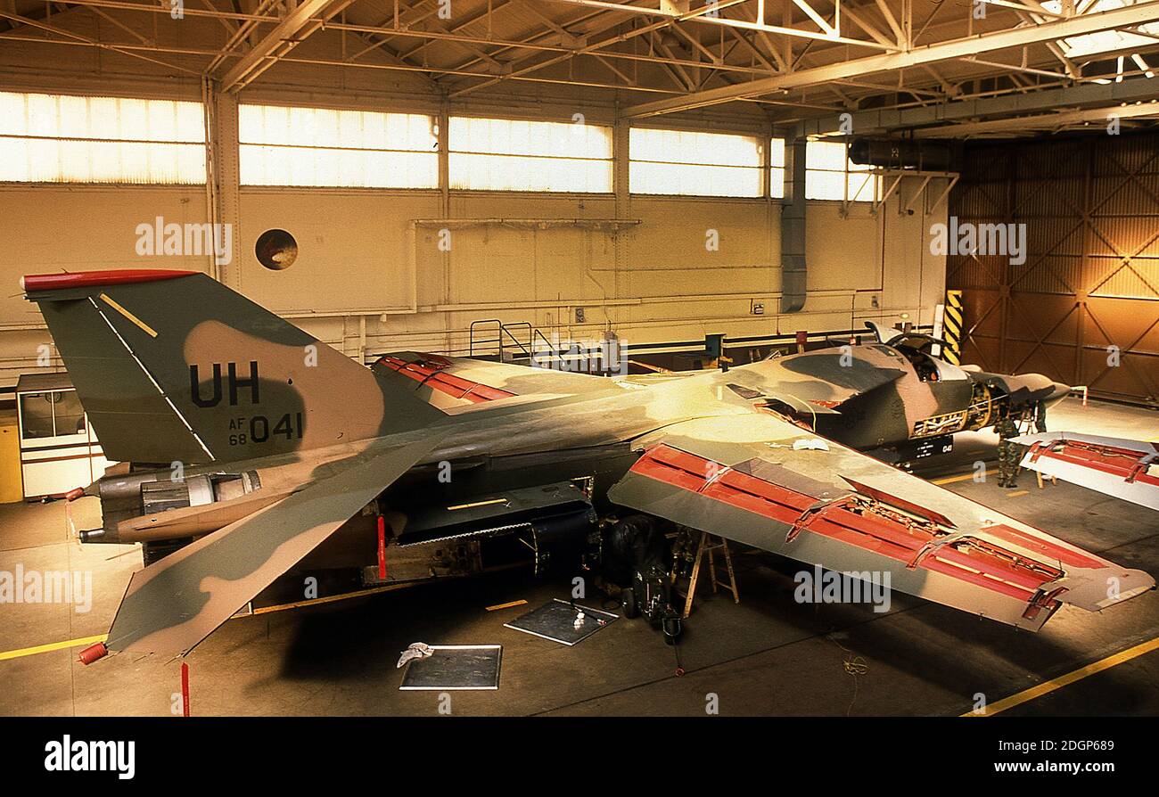 Base aérienne de RAF Upper Heyford Oxfordshire Royaume-Uni 1990. Siège ...
