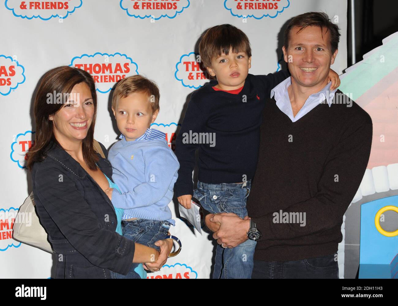 L'ancien athlète de Grande-Bretagne Roger Black avec sa femme Julia et ...