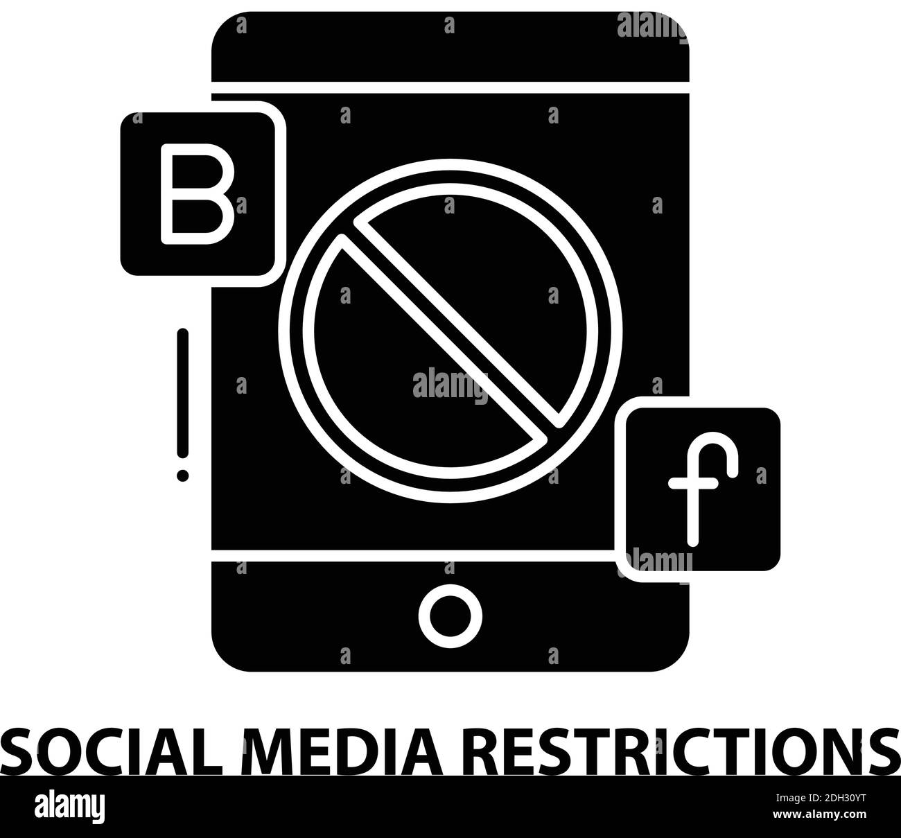 Notion de restriction Banque d'images noir et blanc - Alamy