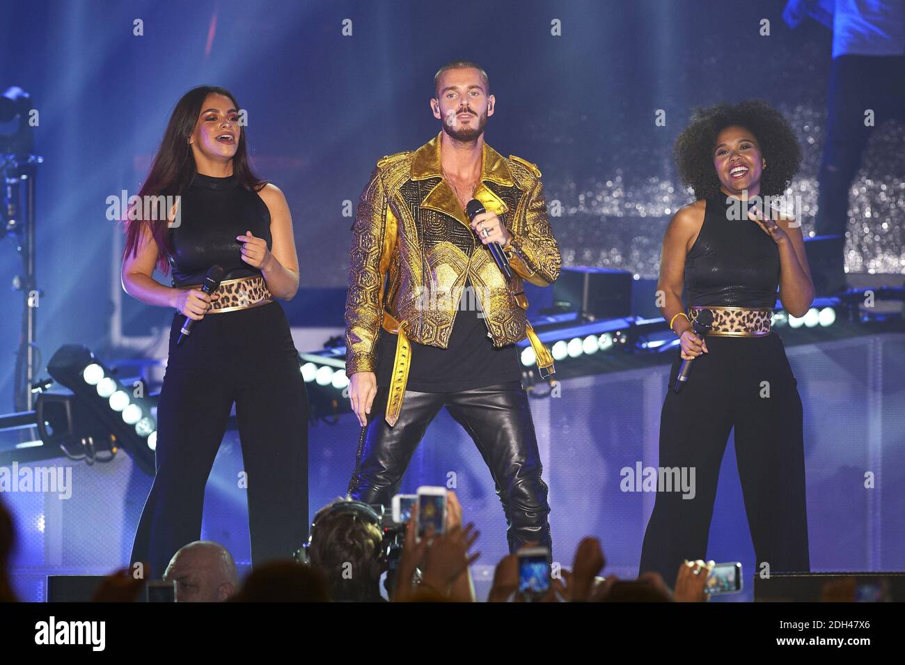 Le chanteur français M. Pokora (alias Matt Pokora, Matthieu Tota) se ...
