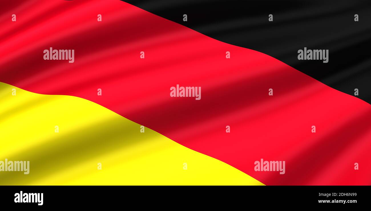 Drapeau allemand noir rouge jaune Banque de photographies et d’images à ...