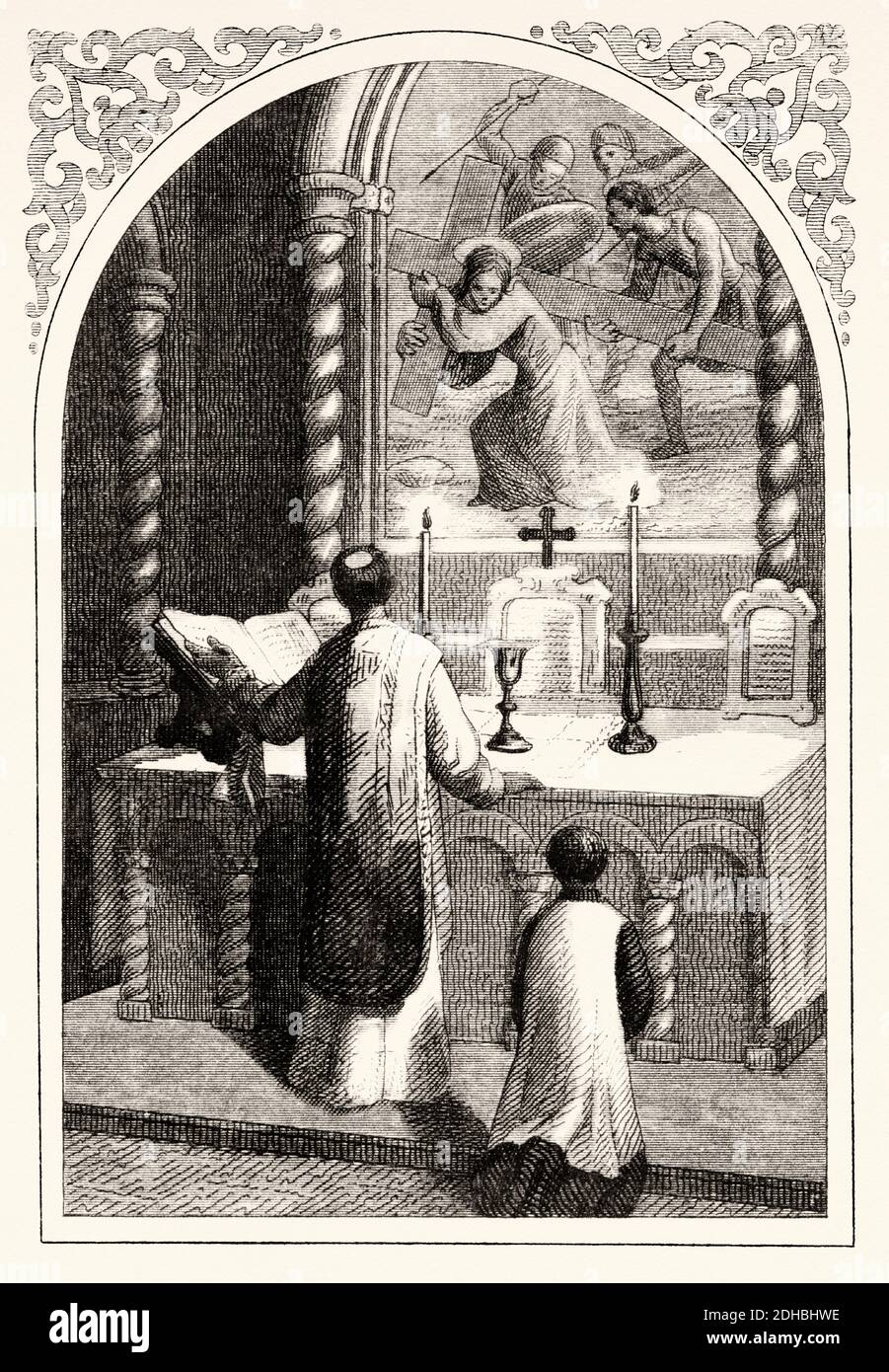 Cérémonie de lecture du canon dans la messe sainte de l'Église ...