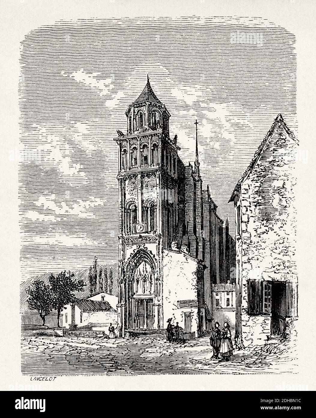 Église Sainte-Radegonde à Poitiers, Poitou-Charentes. France ...
