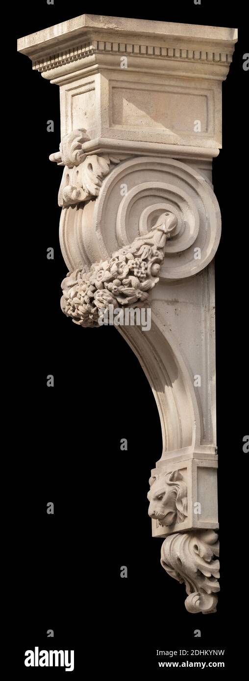 Éléments de décorations architecturales de bâtiments, une poutre, un ...