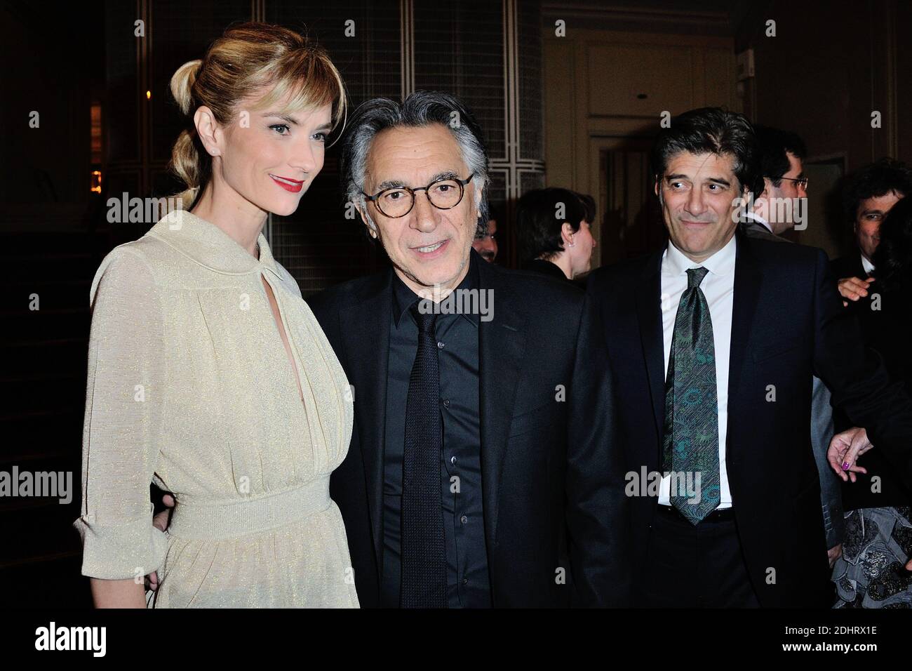 Richard Berry, sa femme Pascale Louange et Georges Corraface assistant ...
