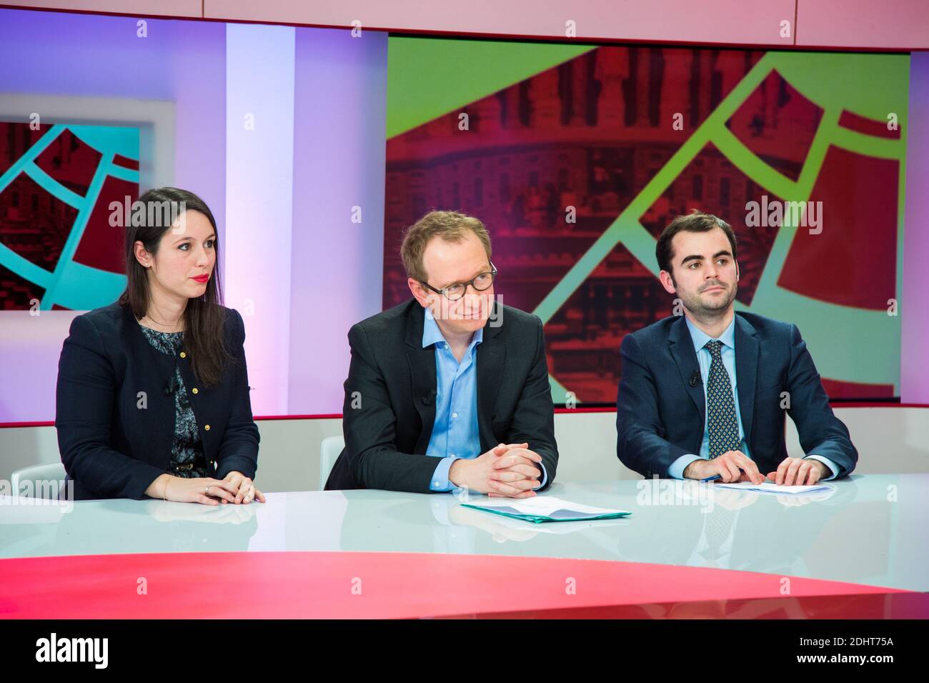 FANNY ANOR, LAURENT BIGORGNE, MORGAN GUERIN - TOURNAGE DE L'ÉMISSION ...
