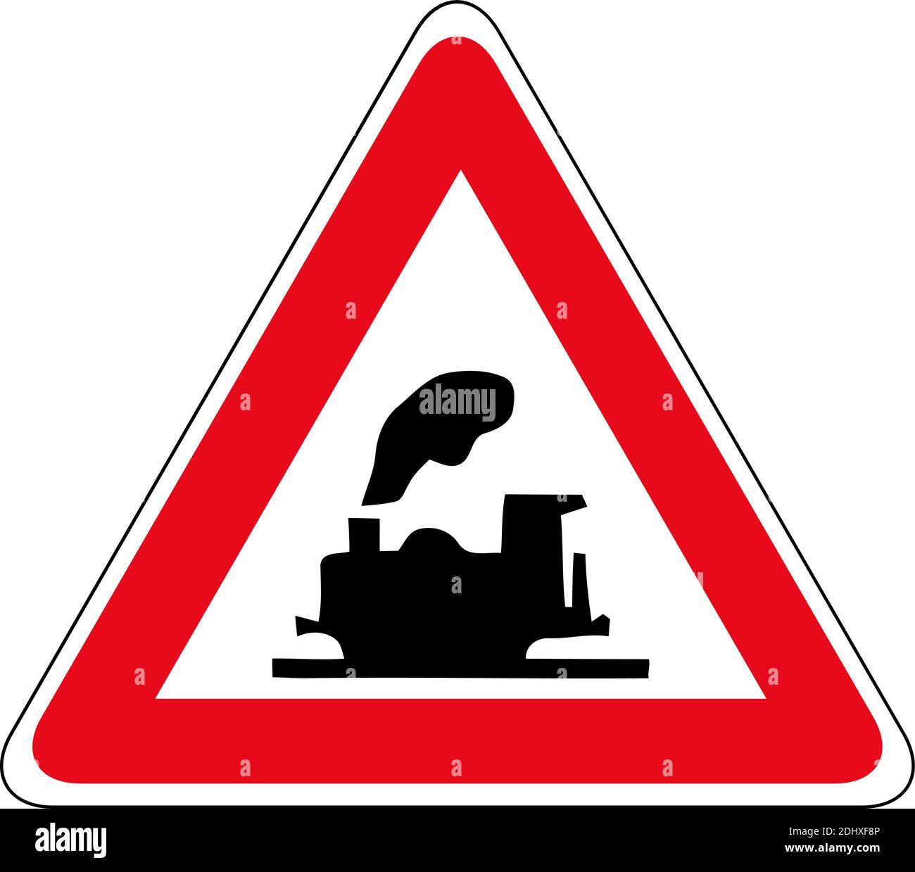 Attention aux panneaux de signalisation du train. Panneaux de ...