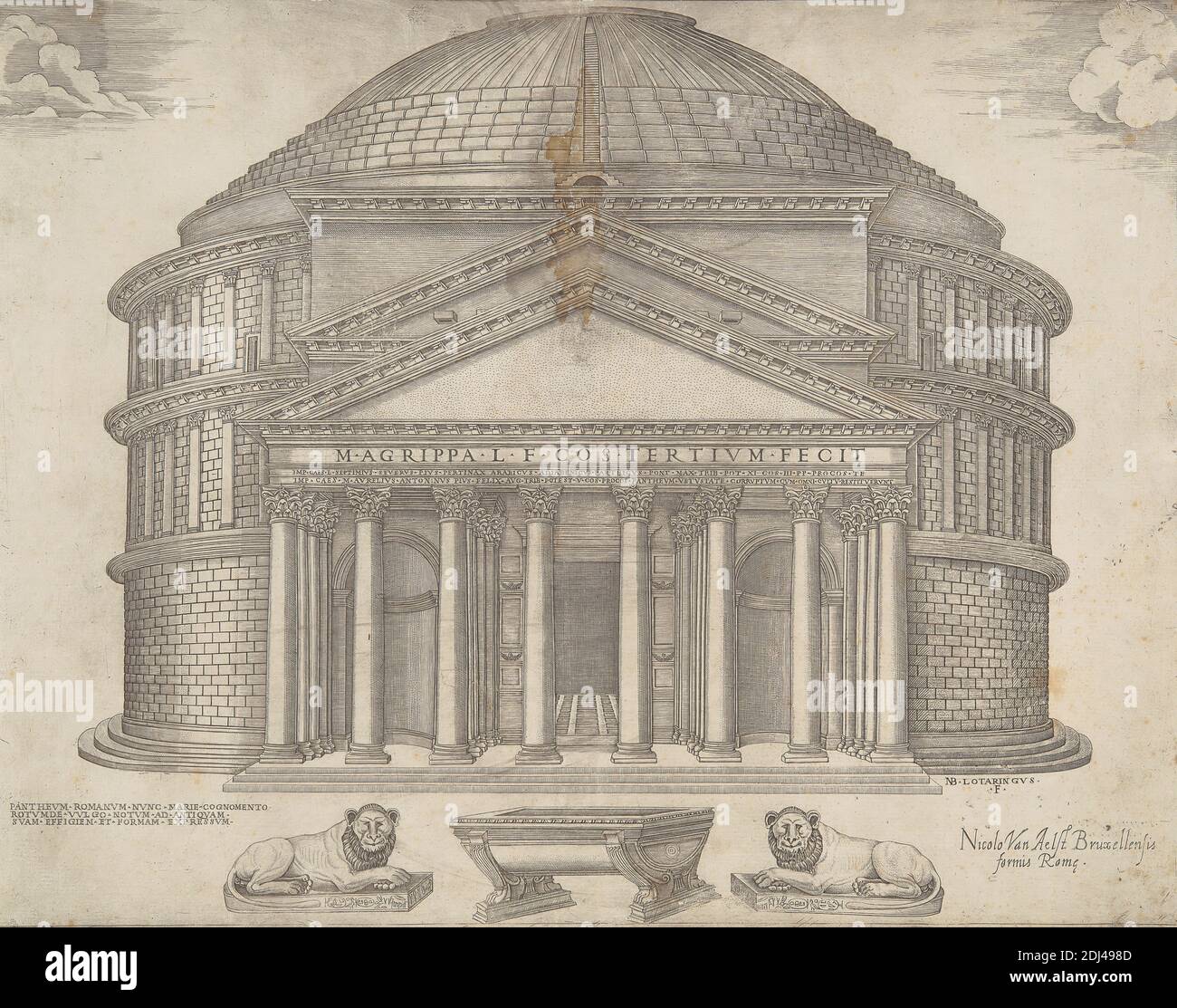 Pantheum romanum nunc mariae cognomento Banque de photographies et d ...