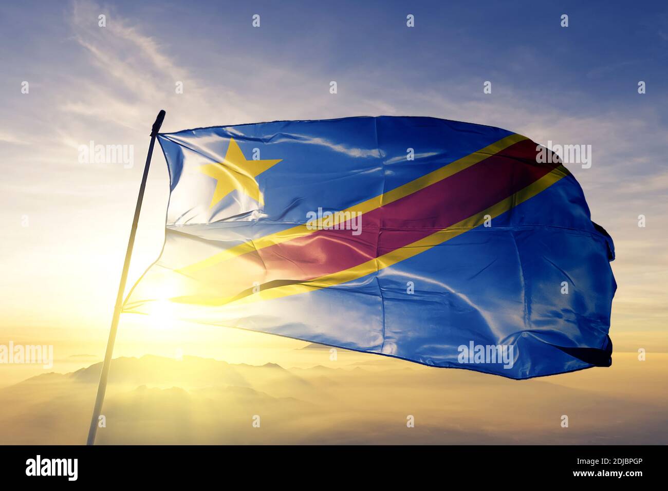 Le drapeau de la rdc Banque de photographies et d’images à haute ...